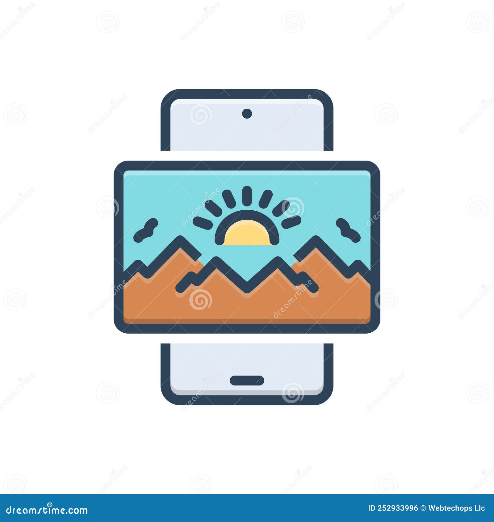 Color Illustration Icon for Wallpapers, Mobile and Phone Stock Vector ...