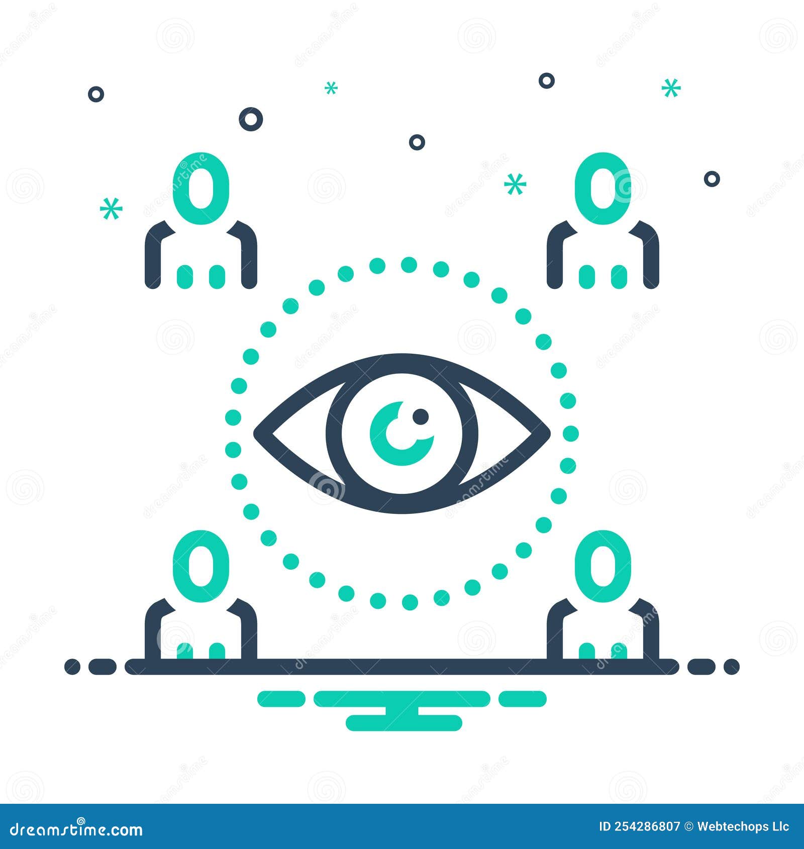 Mix Icon for Ware, Vigilant and Watchful Stock Vector - Illustration of ...