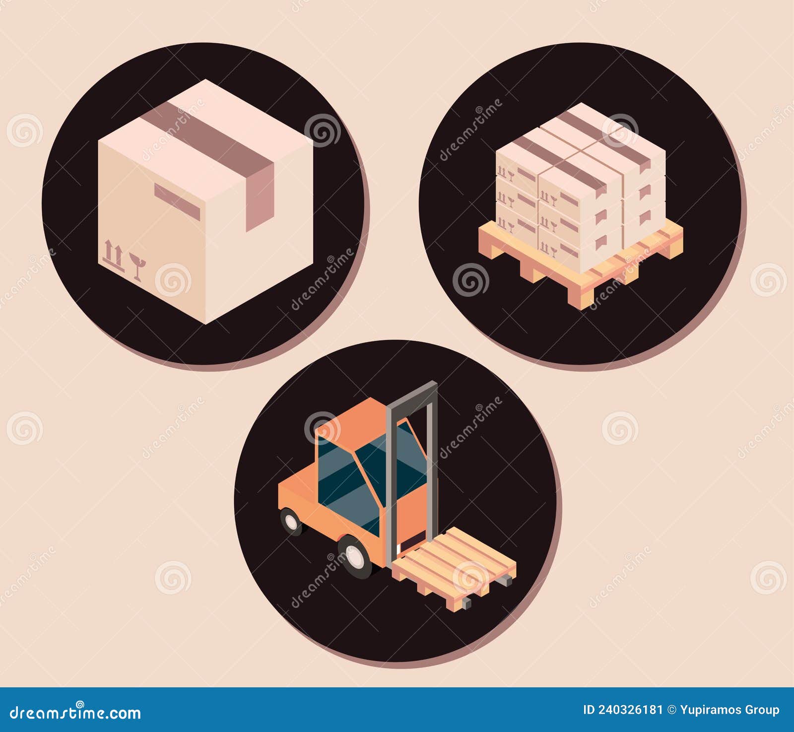 Icon warehouse boxes stock vector. Illustration of storage - 240326181