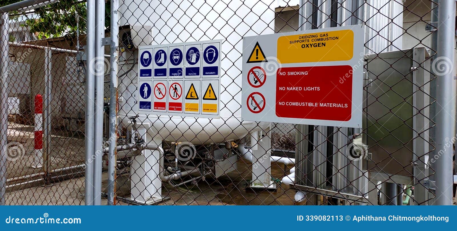 Icon on the Warning Sign Indicates Caution when Entering a Hazardous ...