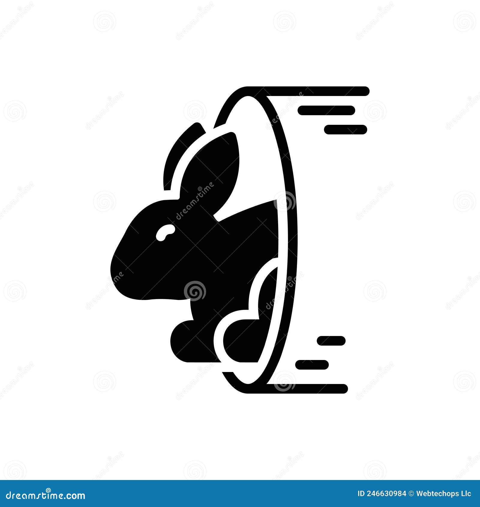 Black Solid Icon for Warren, Rabbit and Burrow Stock Vector ...