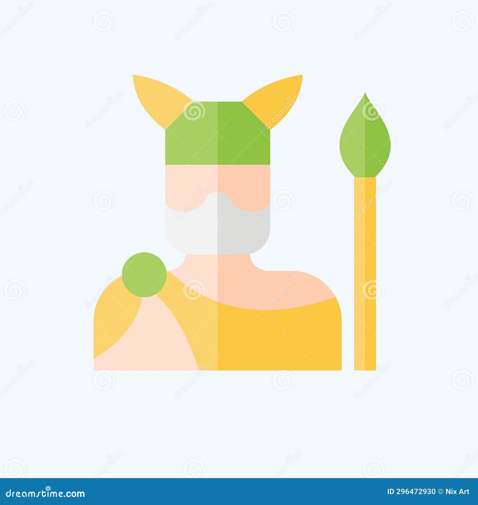 Icon Warrior. Related To Celtic Symbol. Flat Style. Simple Design ...