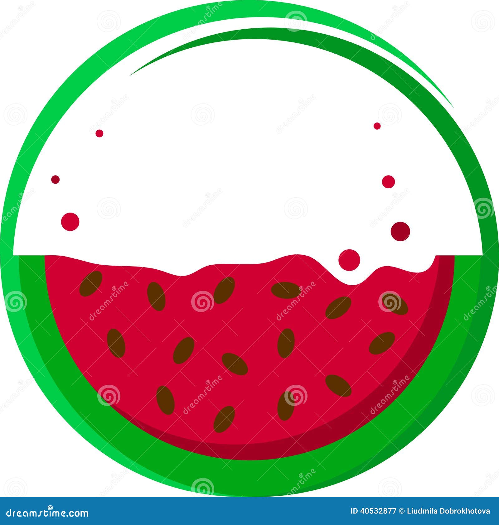 Icon of watermelon stock vector. Illustration of summer - 40532877