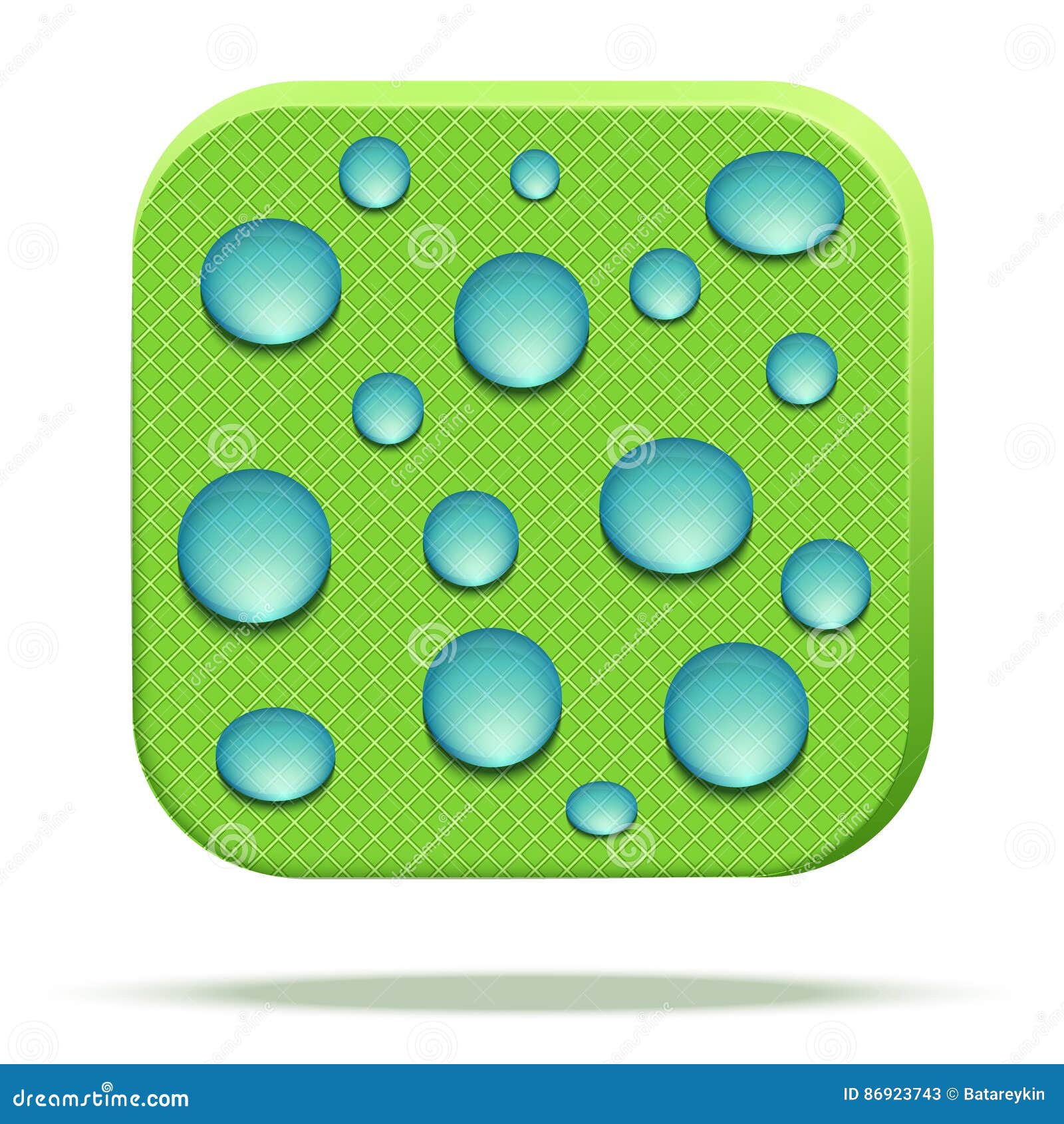 Icon of waterproof fabric. stock vector. Illustration of modern - 86923743