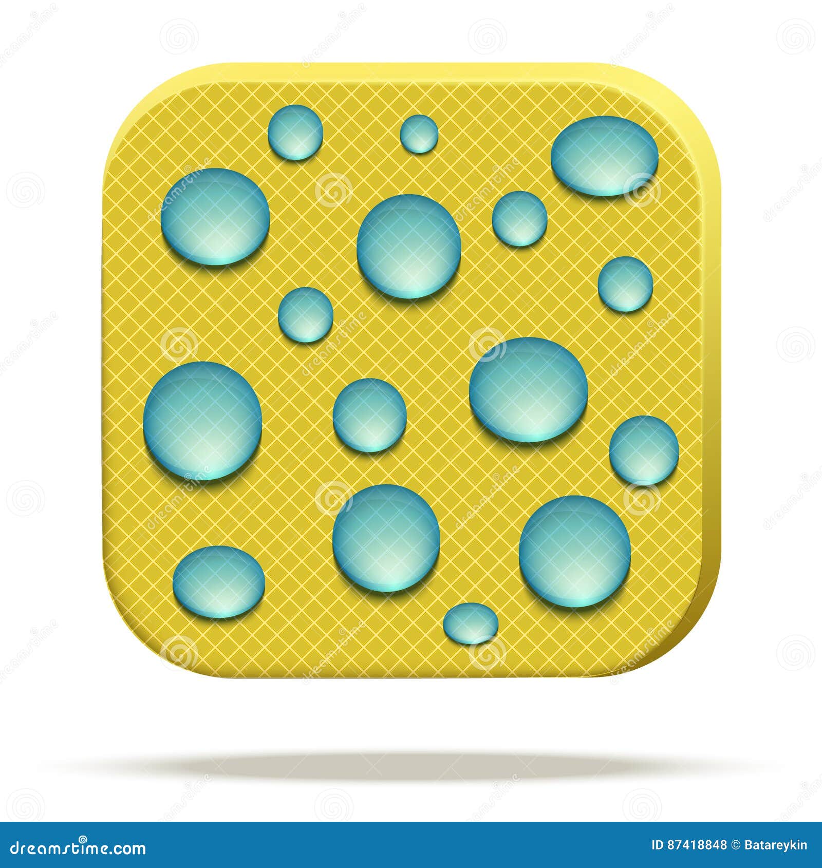 Icon of waterproof fabric. stock vector. Illustration of outdoor - 87418848