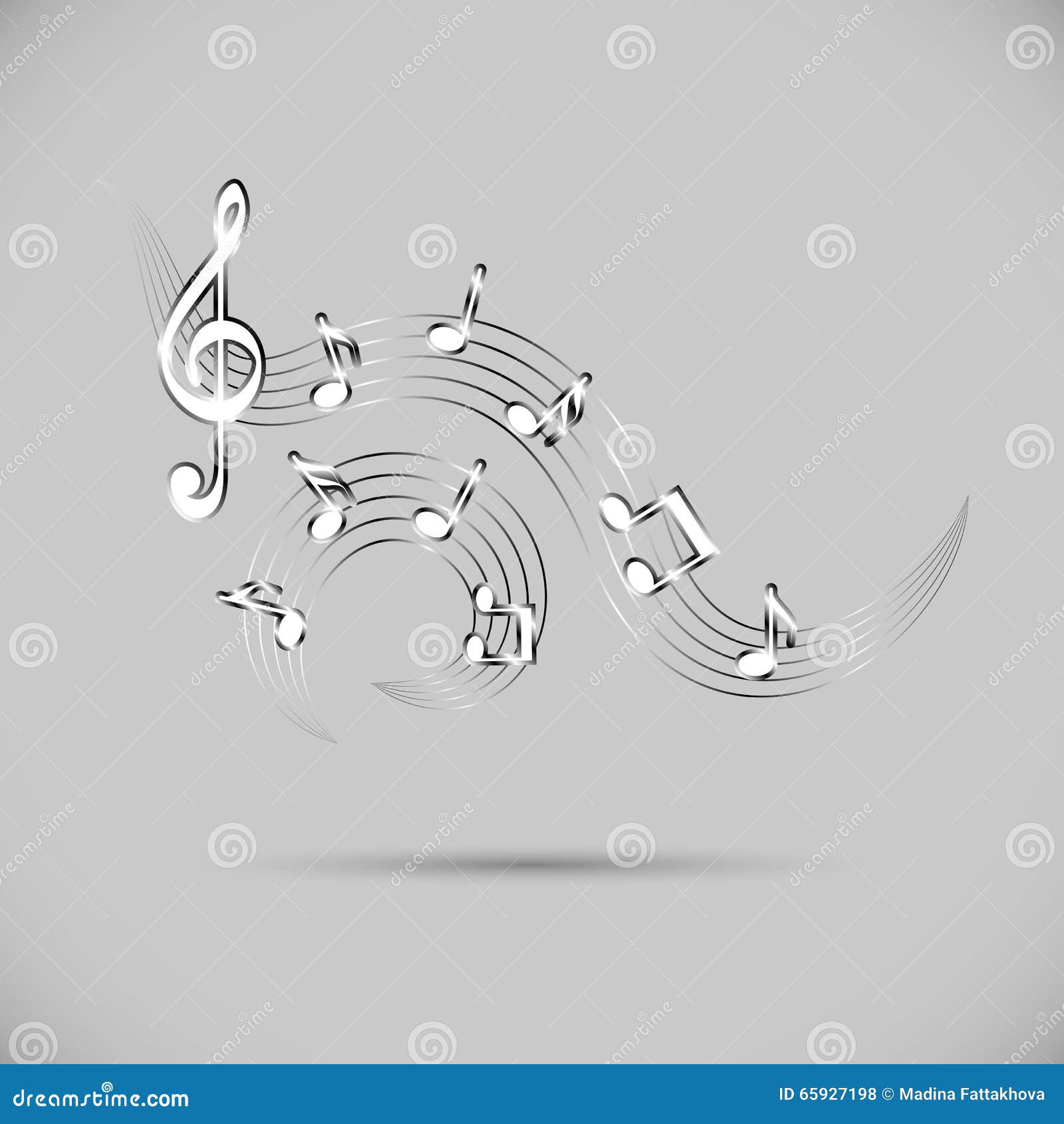 Icon of wavy music stock vector. Illustration of swirl - 65927198