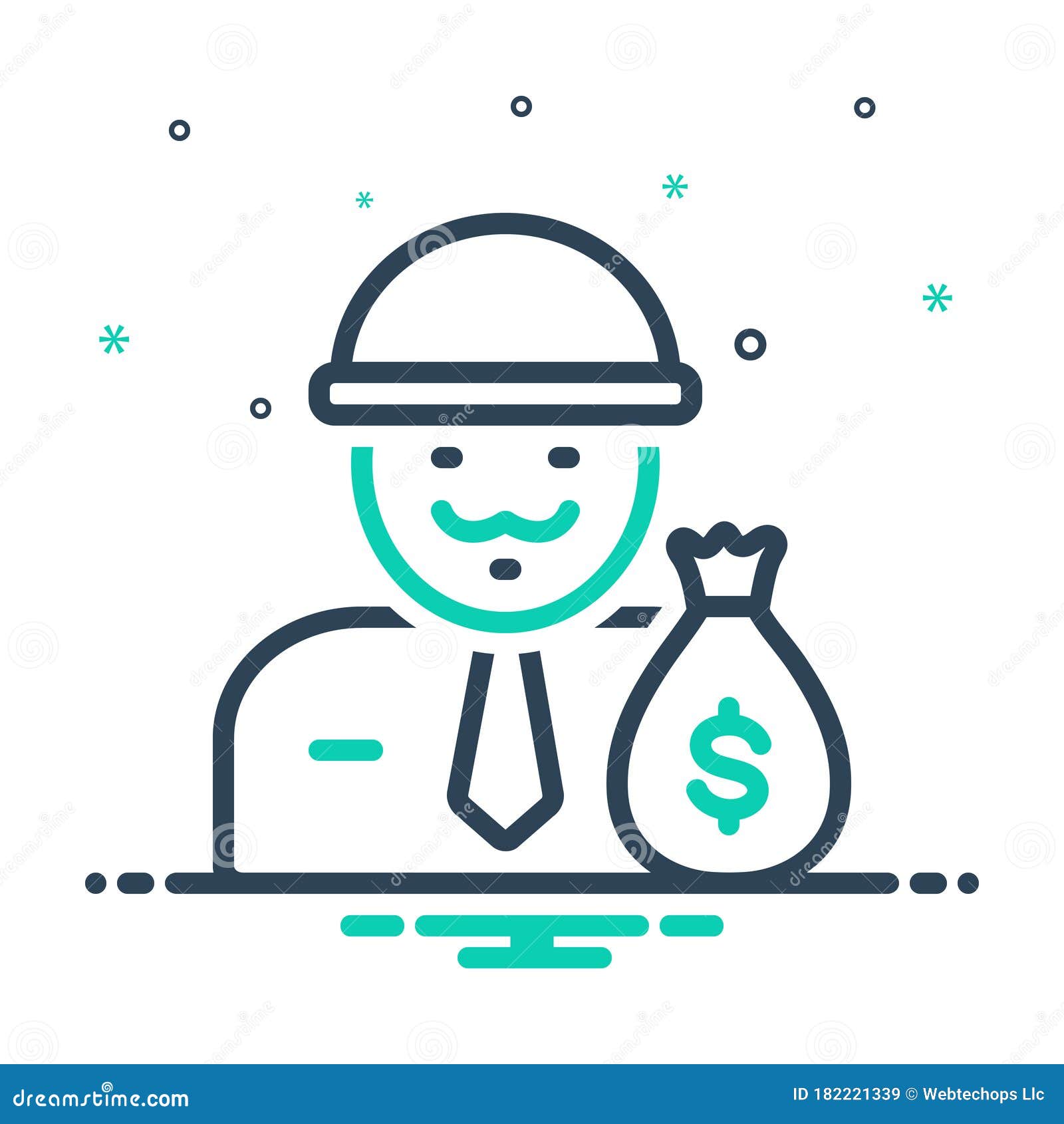 Mix Icon for Wealthy, Rich and Affluent Stock Vector - Illustration of ...