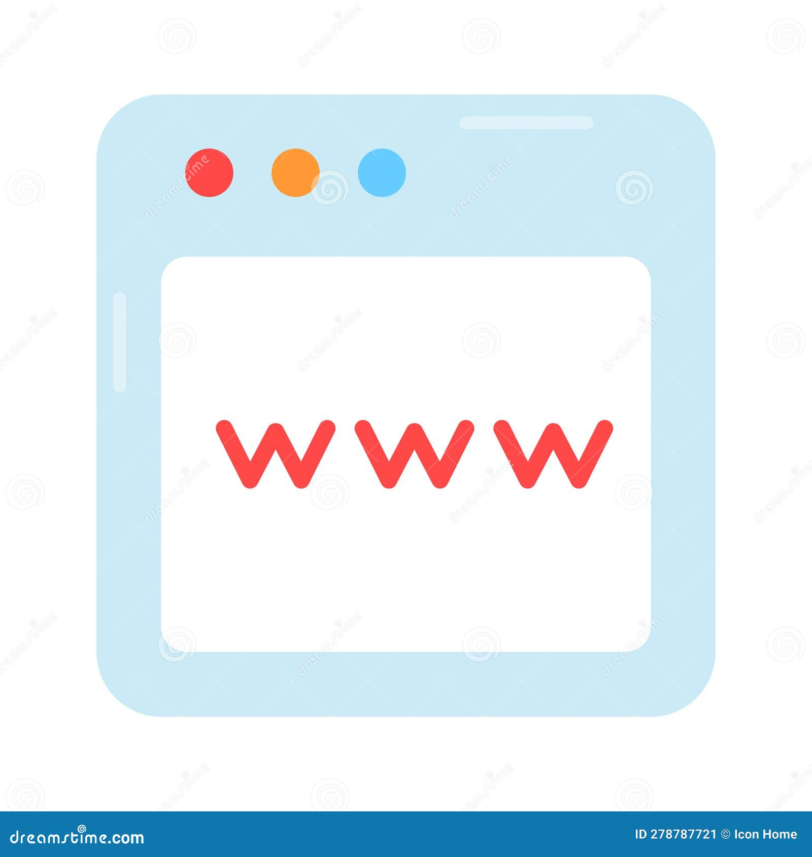 An Icon of Web Address in Modern Style Isolated on White Background ...