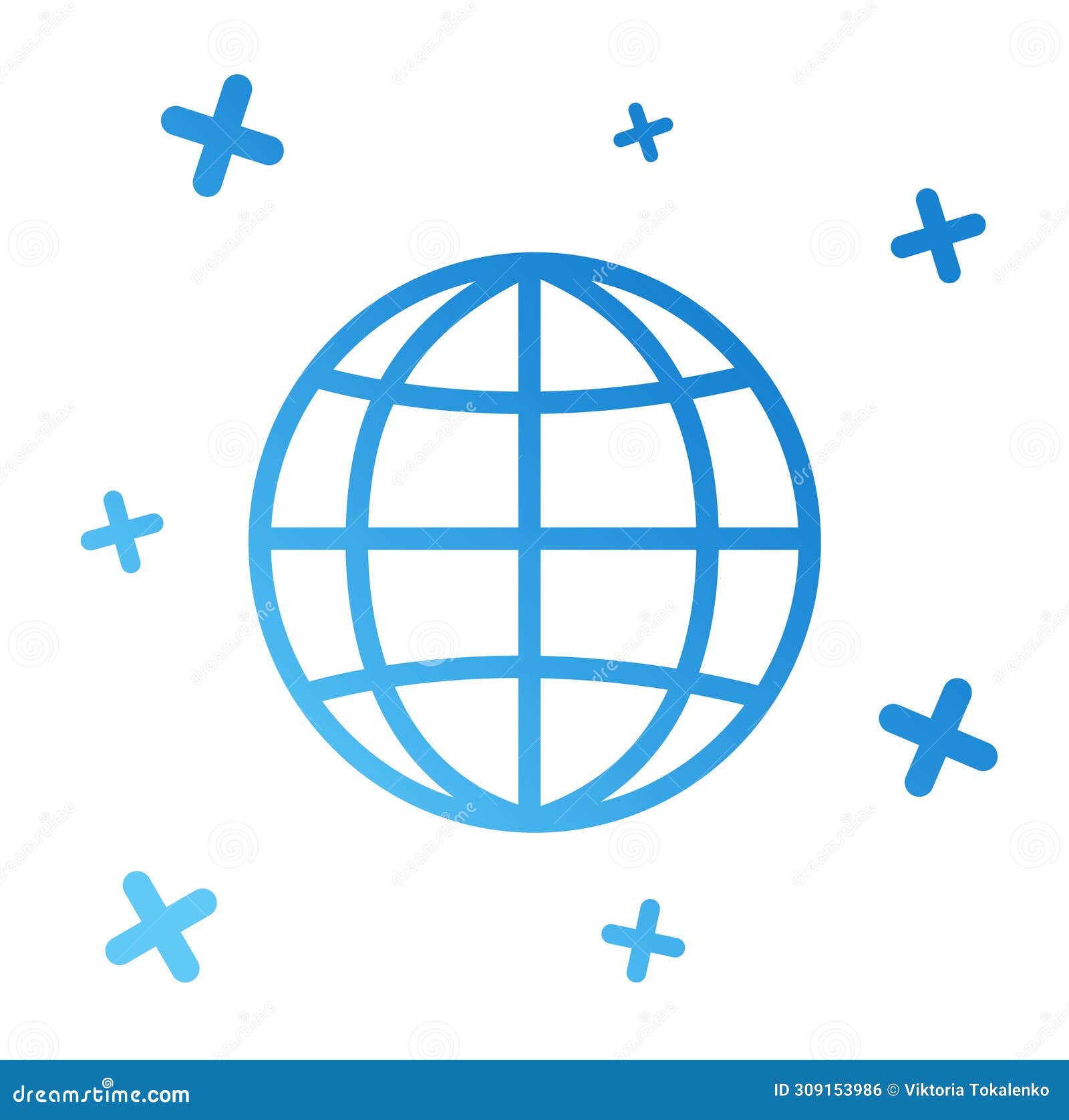 Icon for Website Network Access Planet Gradient Business Illustration ...