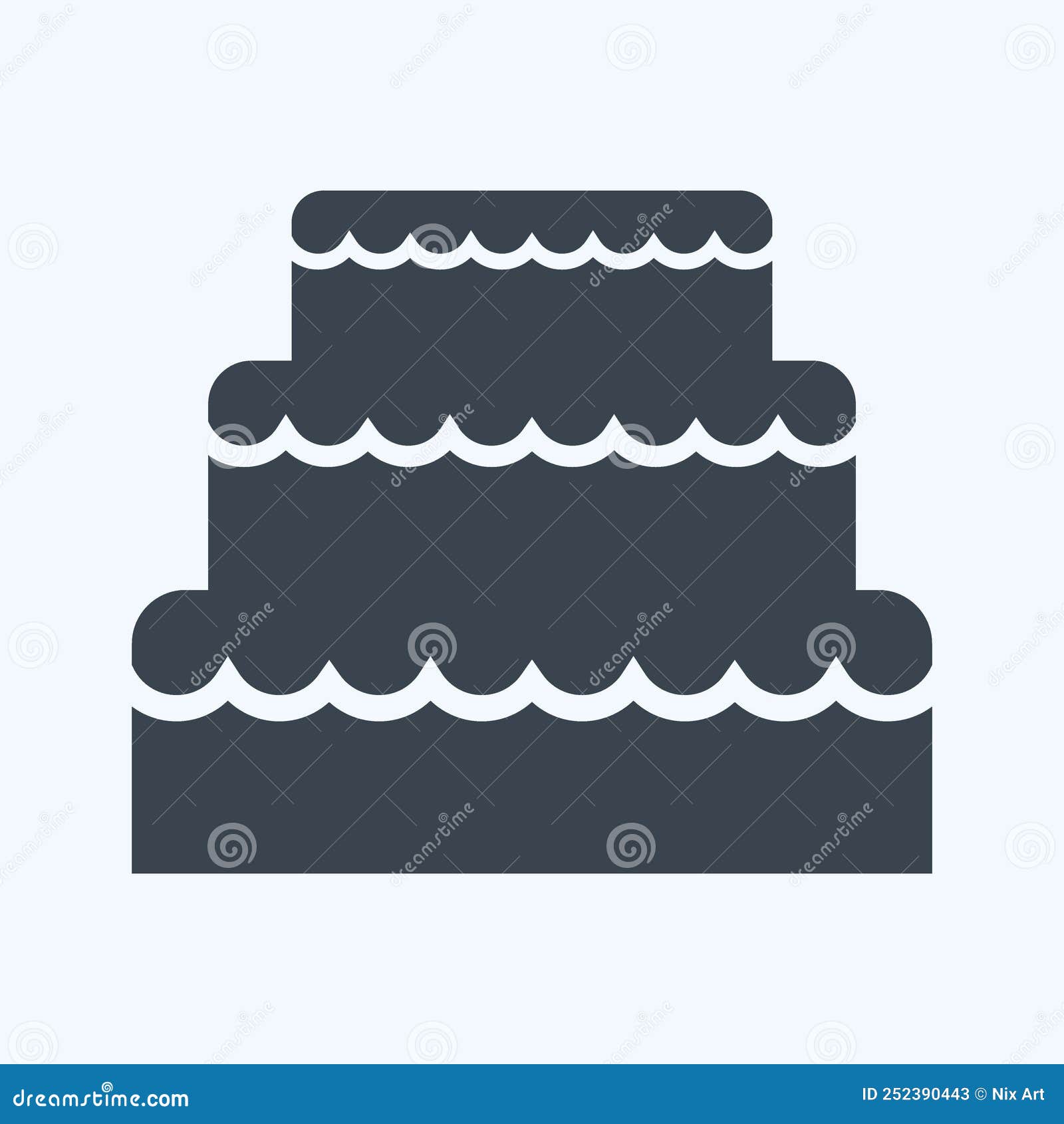Icon Wedding Cake. Suitable for Wedding Symbol. Glyph Style. Simple ...