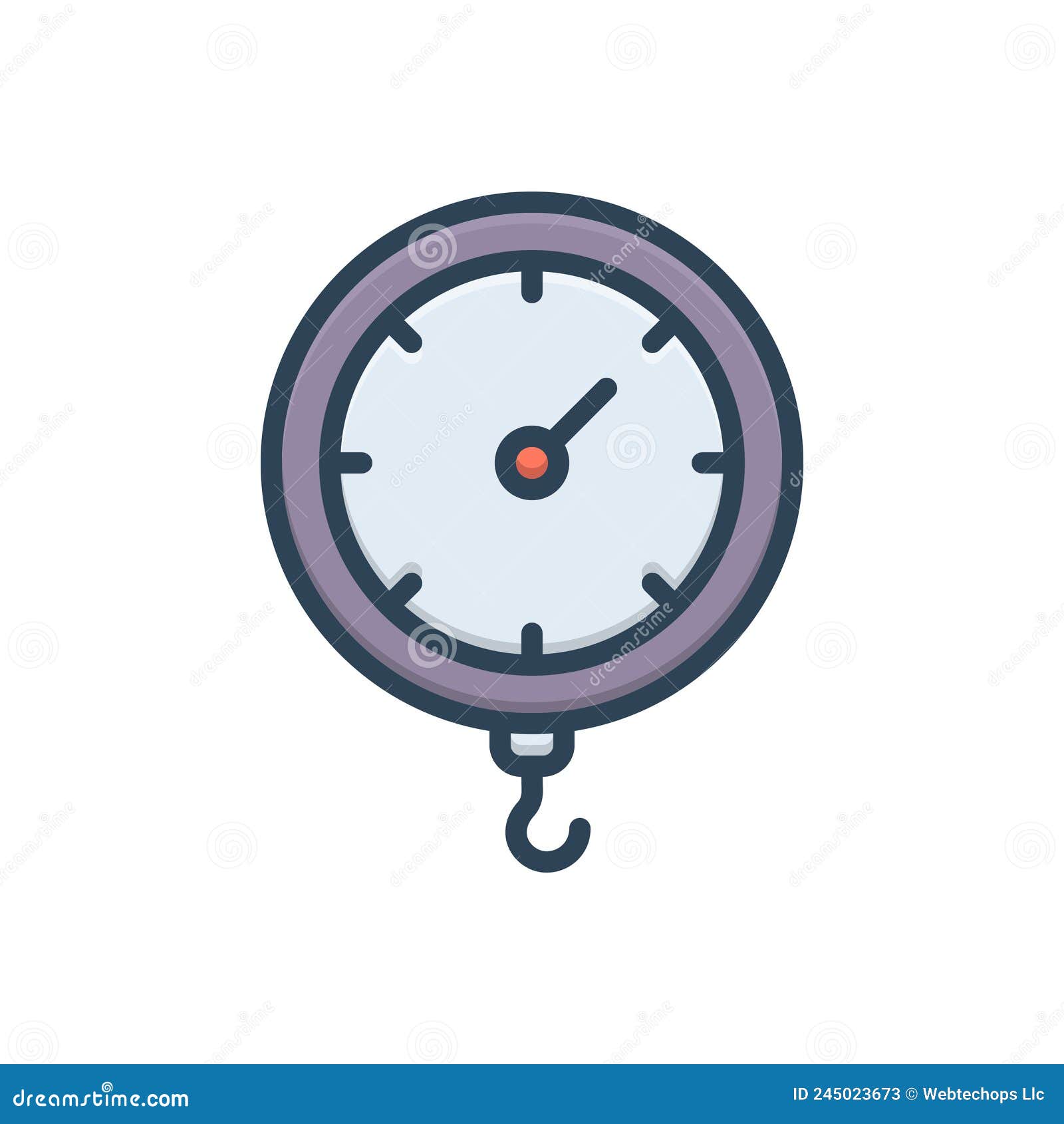 Color Illustration Icon for Weight, Heft and Meterage Stock ...