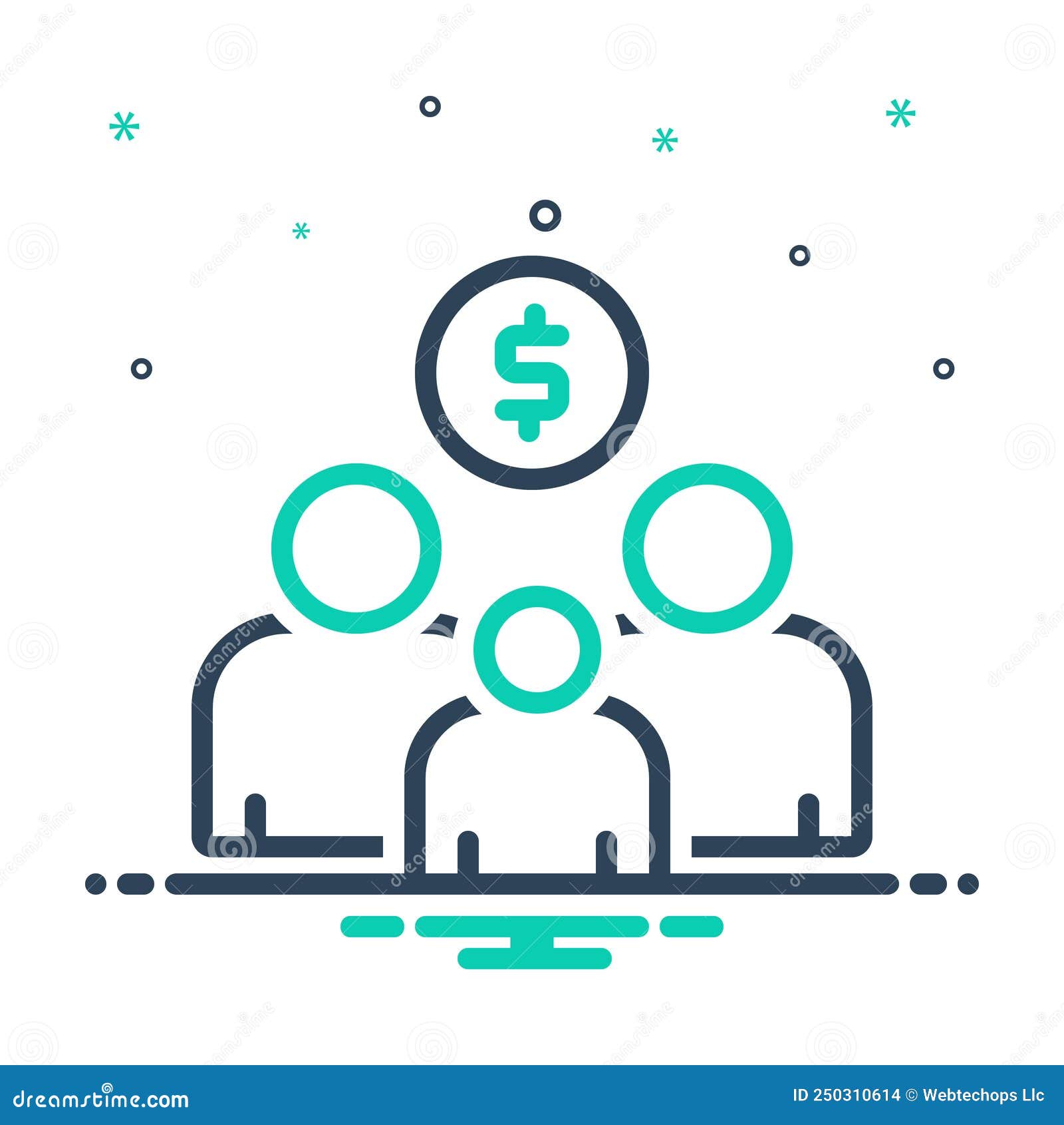 Mix Icon for Welfare, Well Being and Being Stock Illustration ...