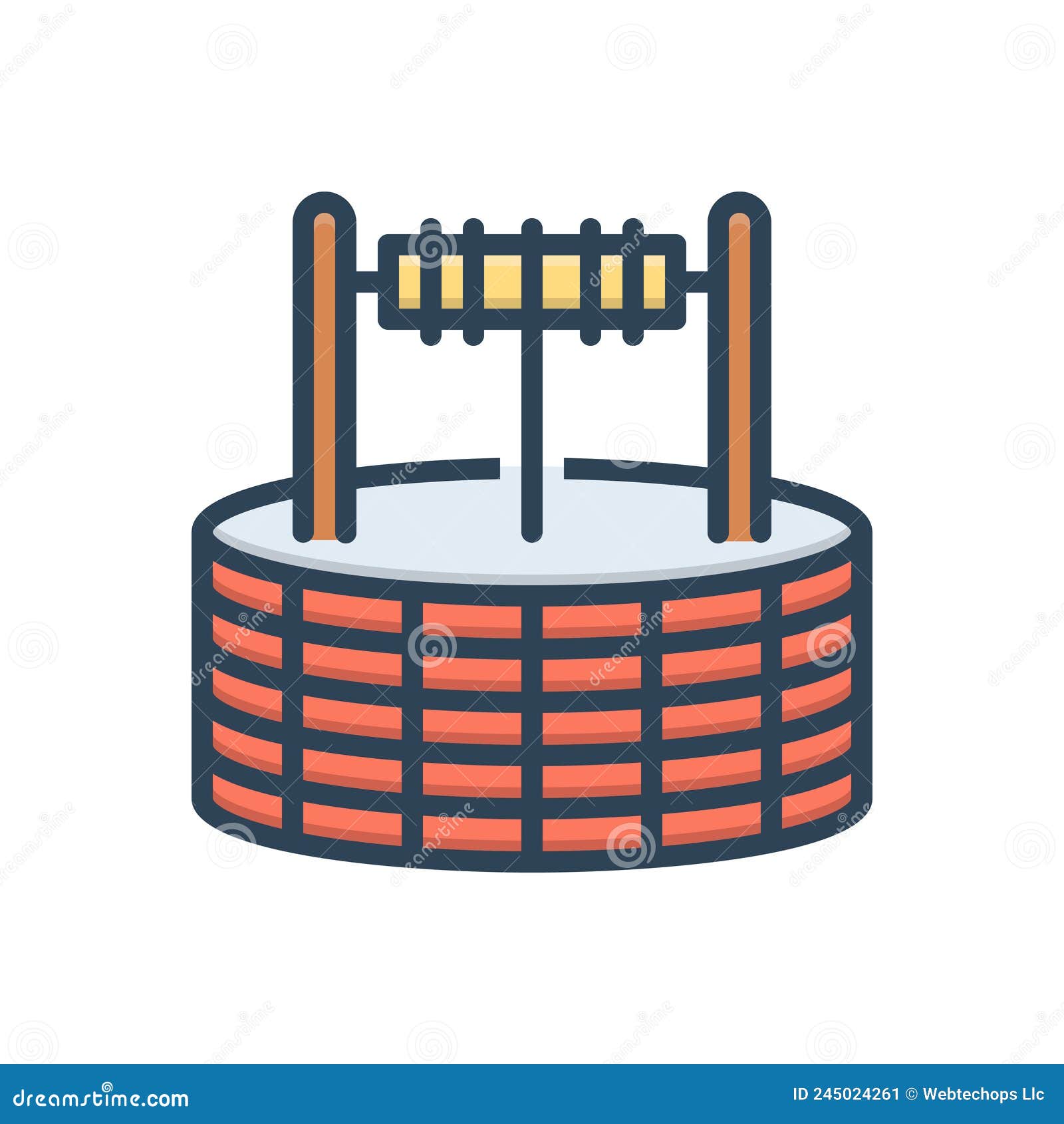 Deep Borehole Icon. Drill Well Drilling Underground Bore Hole ...