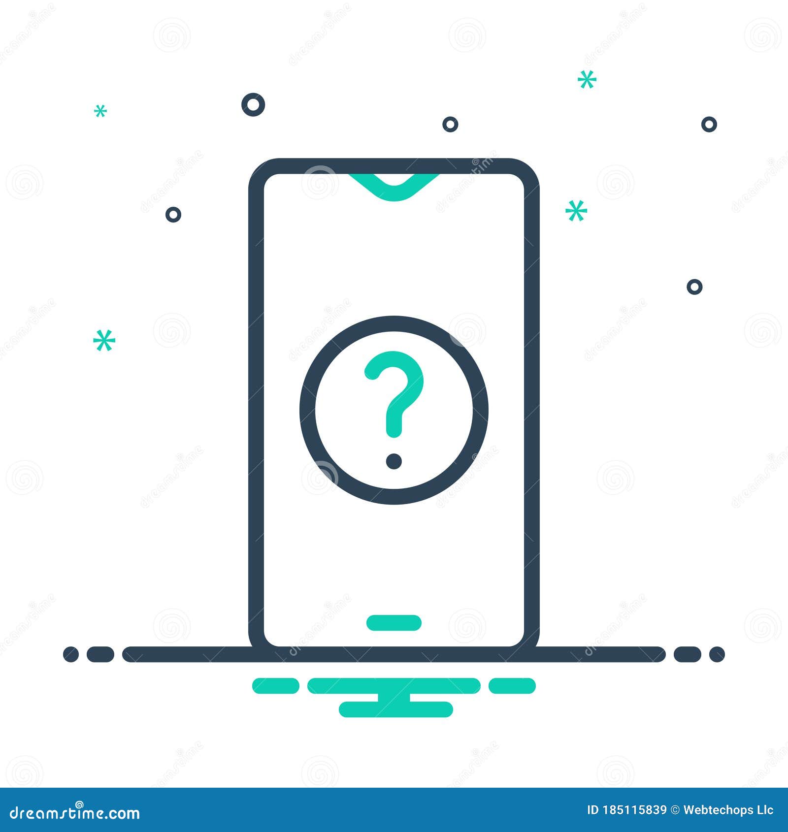 Mix Icon for Why, Mark and Ask Stock Vector - Illustration of ...