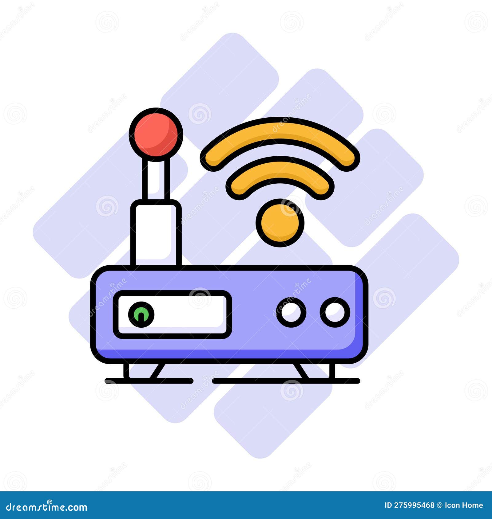 An Icon of Wifi Router Shows Networking Device that Enables Wireless ...