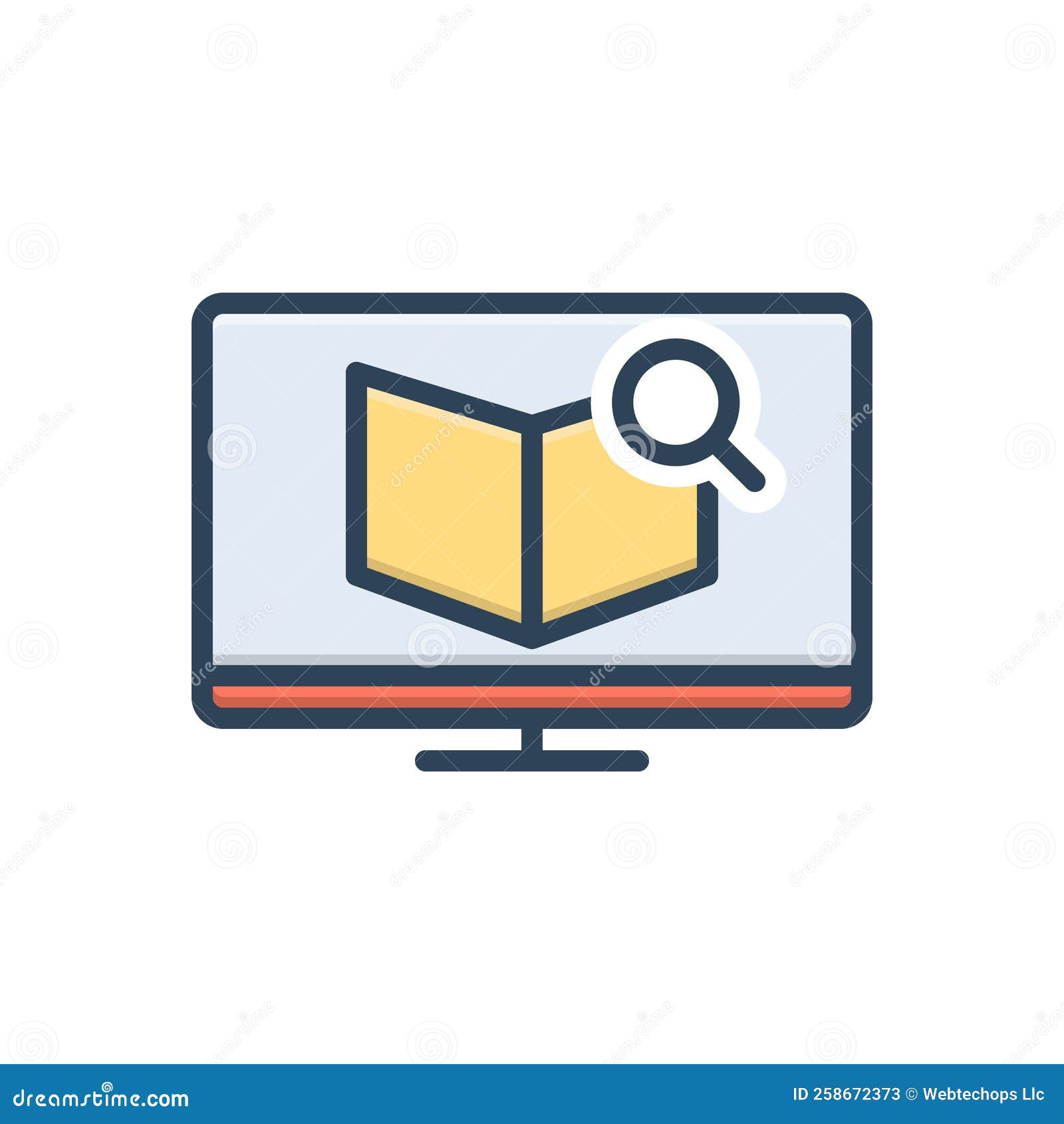 Color Illustration Icon for Wiki, Wikipedia and Book Stock Vector ...