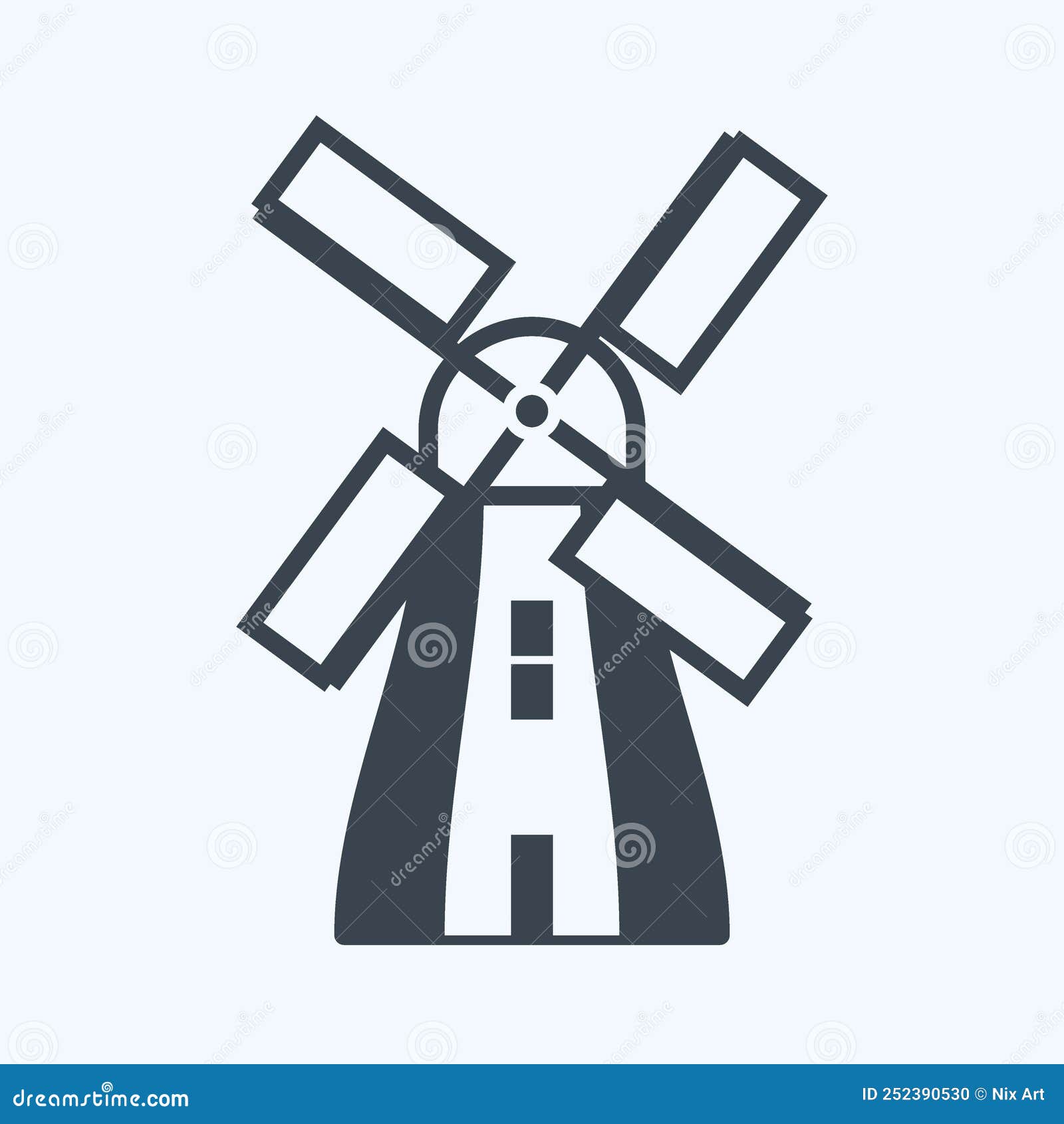 Icon Windmill. Suitable for Wild West Symbol. Glyph Style. Simple ...