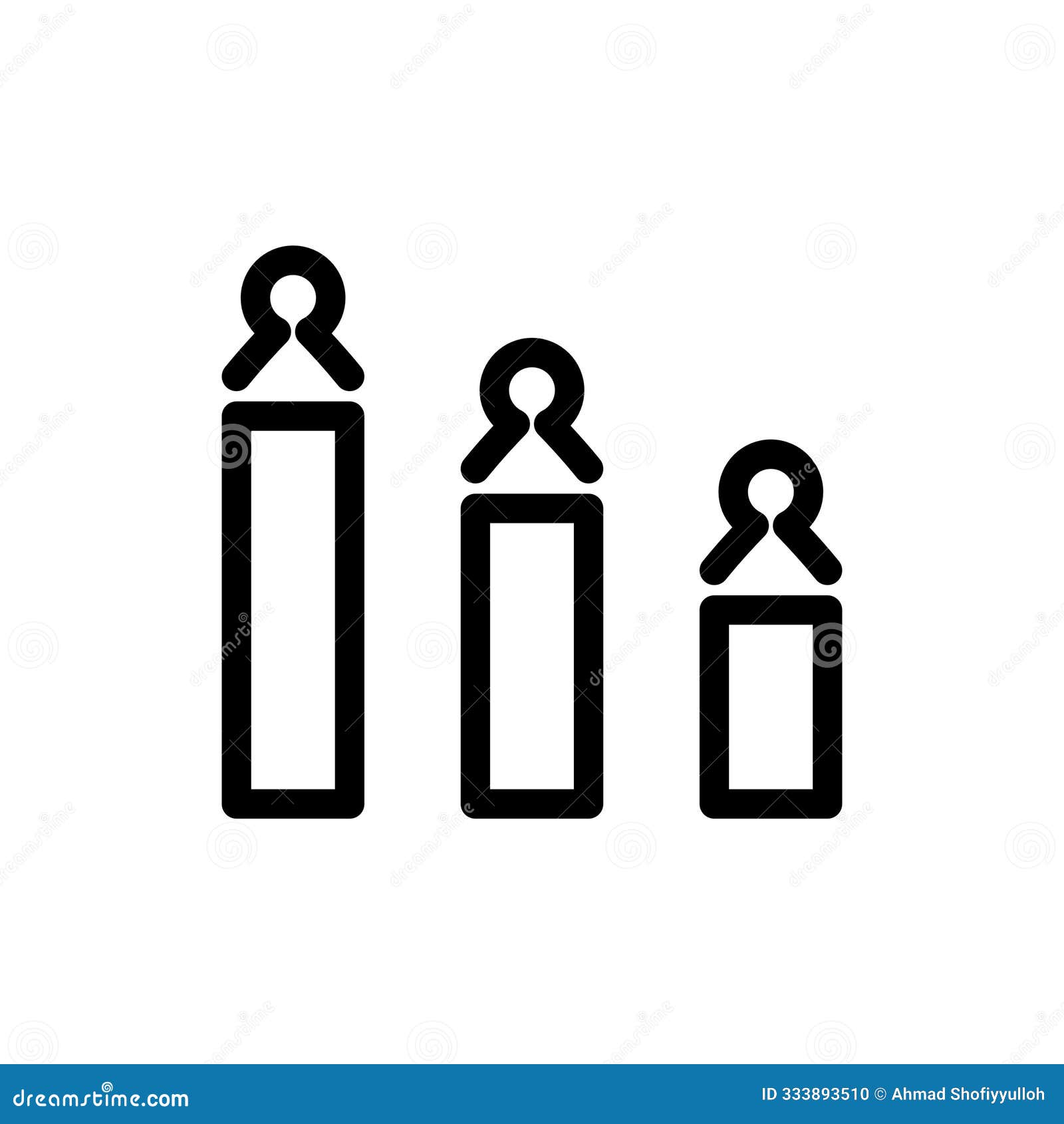 Icon winner chart graph stock illustration. Illustration of pictogram ...