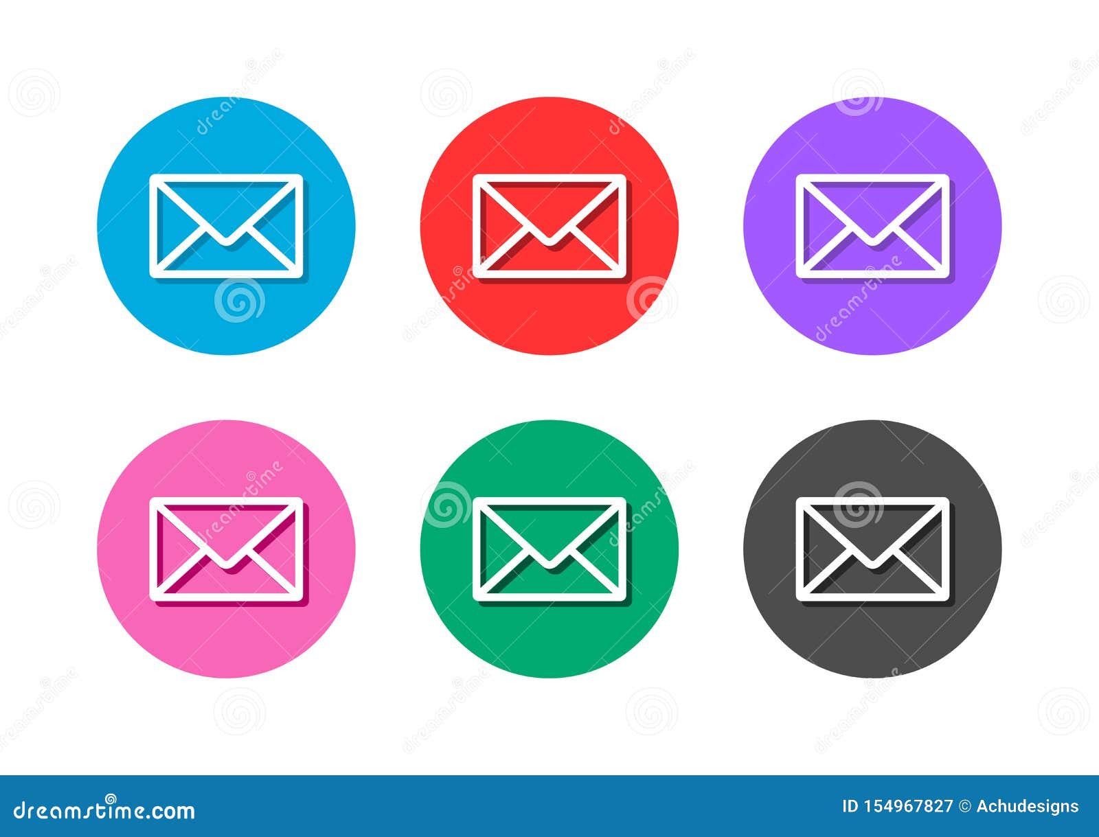 Mail icon button stock vector. Illustration of computer - 154967827
