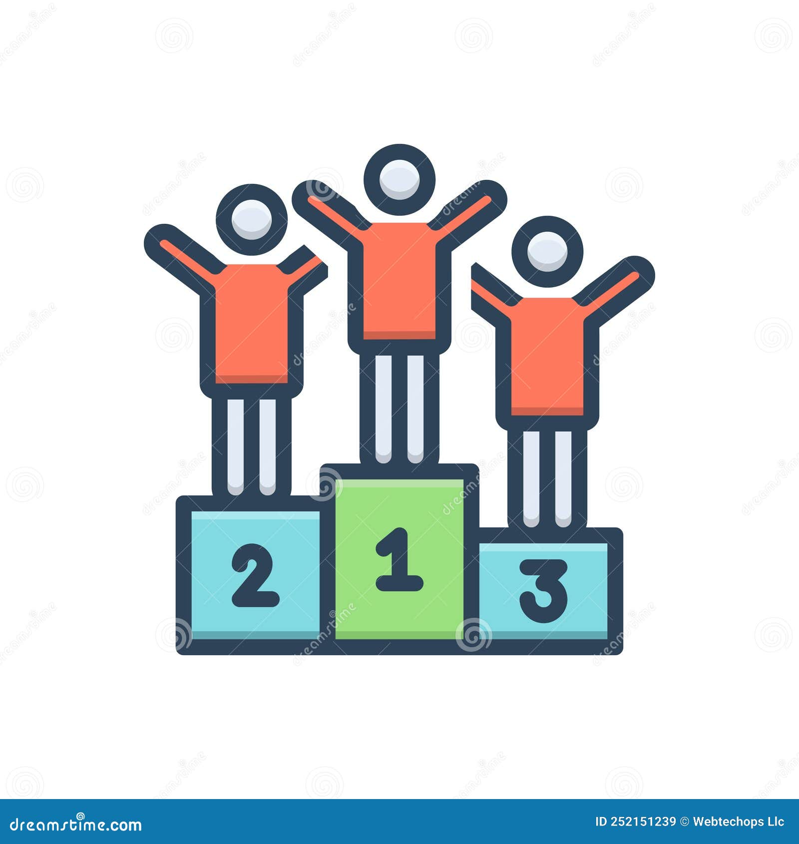 Color Illustration Icon for Winners, Success and Champion Stock Vector ...