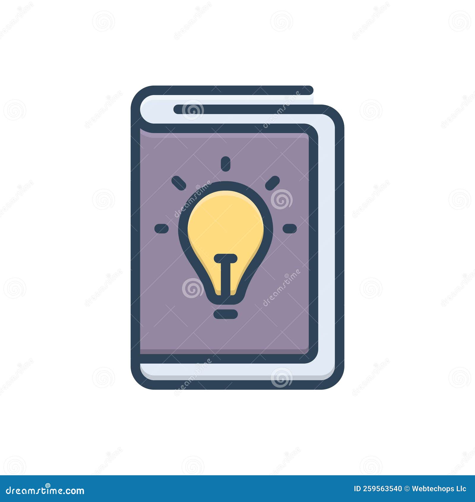 Color Illustration Icon for Wisdom, Knowledge and Book Stock ...