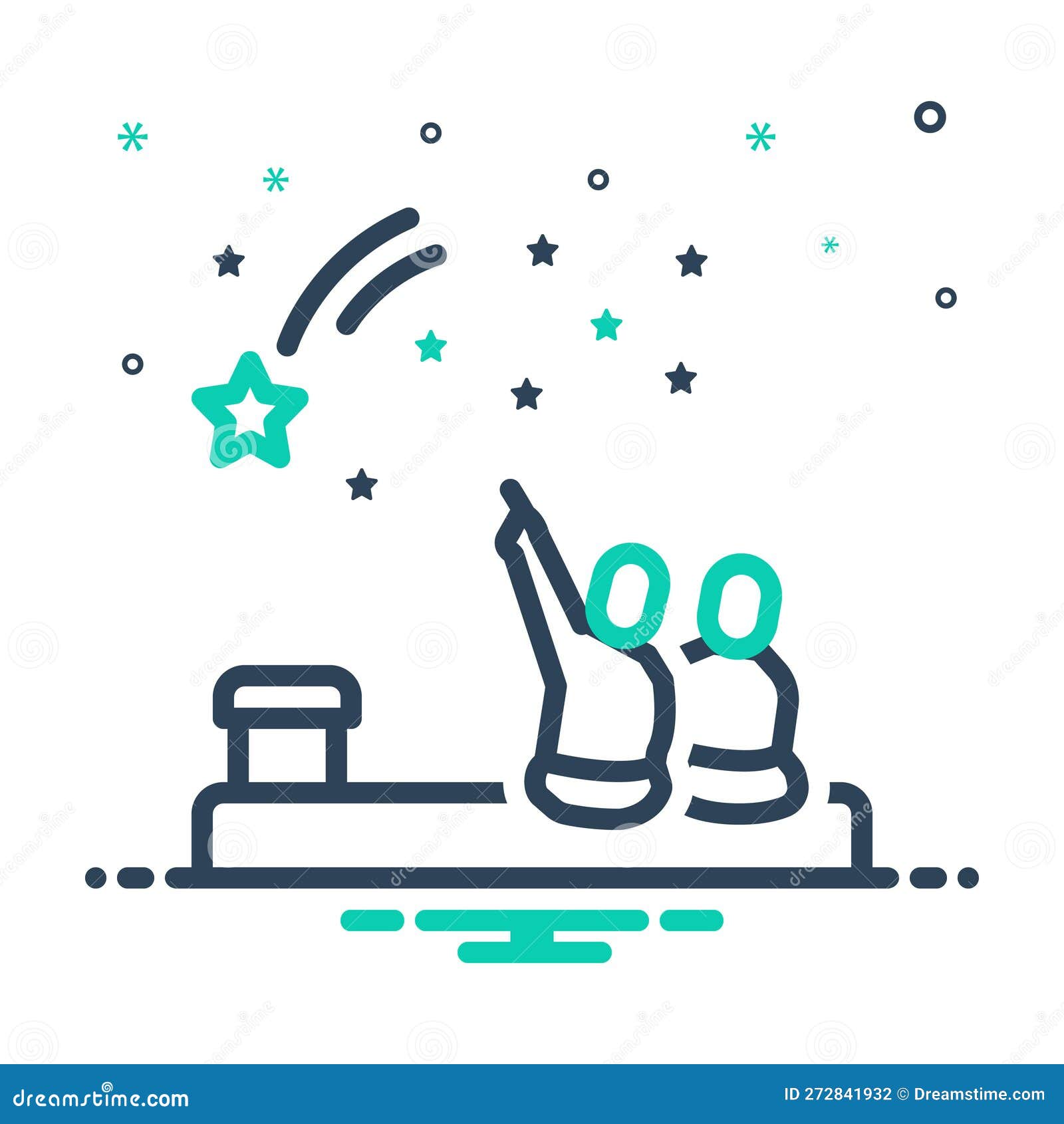 Mix Icon for Wishes, Bolide and Looking Stock Vector - Illustration of ...