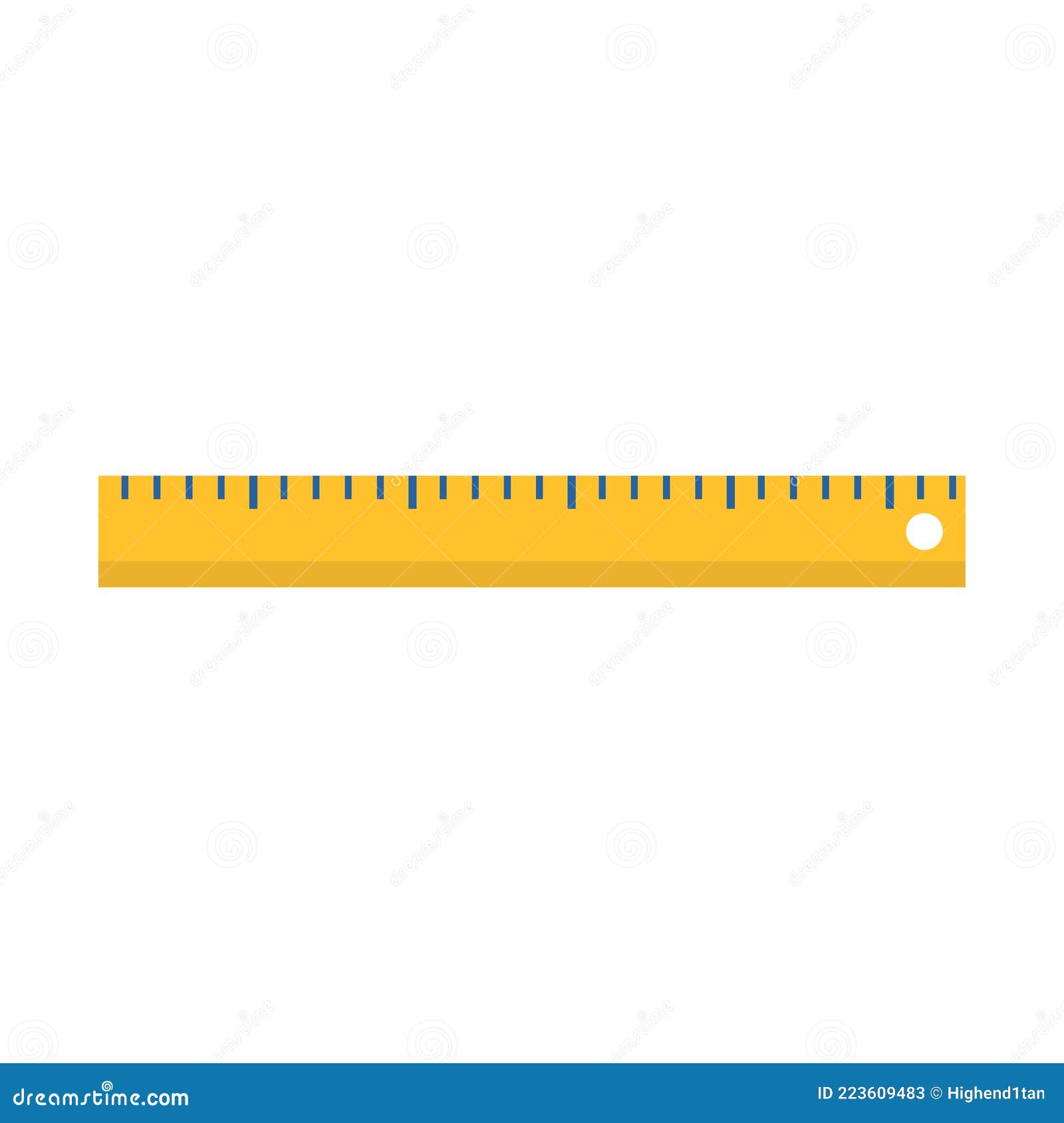 Icon of Wooden Ruler.. Vector Illustration Stock Vector - Illustration ...