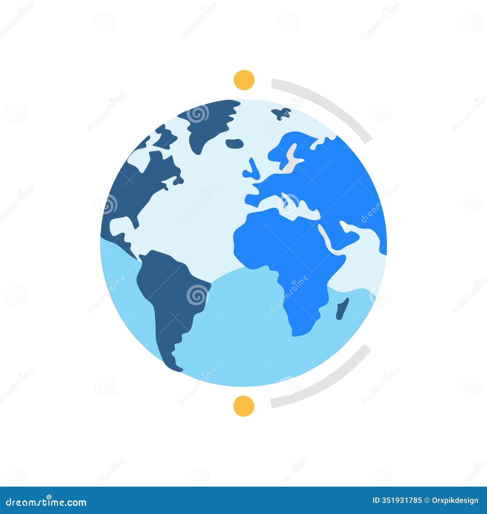 Icon for World Maps and Navigation Stock Vector - Illustration of ...