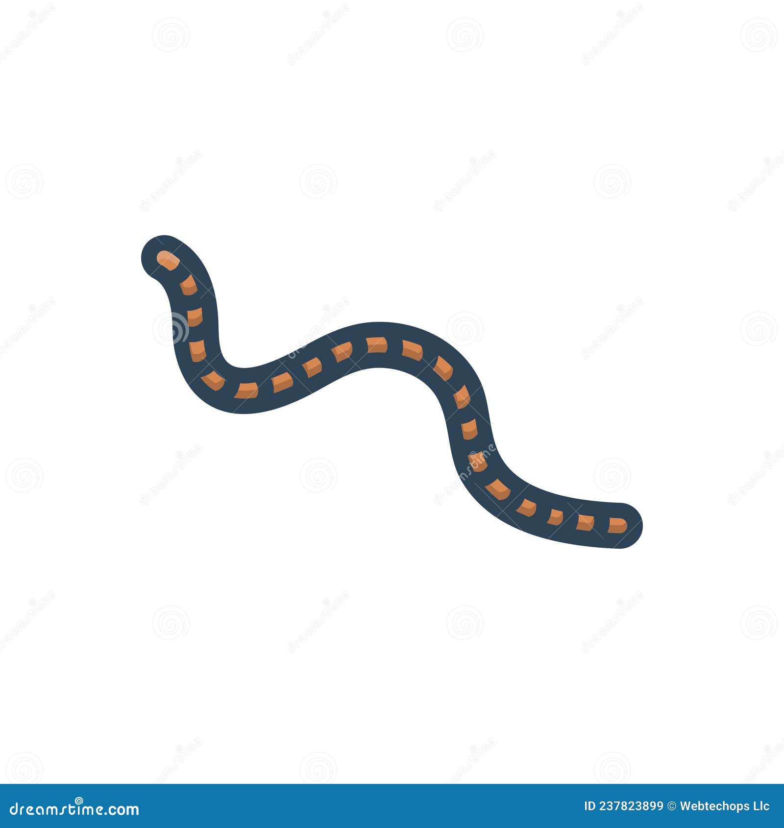 Color Illustration Icon for Worm, Earthworm and Creep Stock ...
