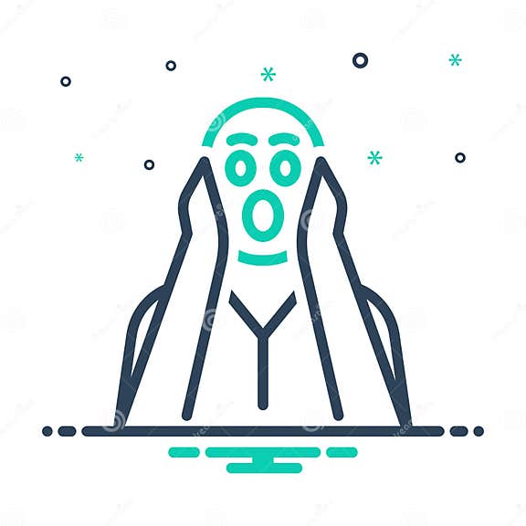 Mix Icon for Wow, Reaction and Surprise Stock Vector - Illustration of ...