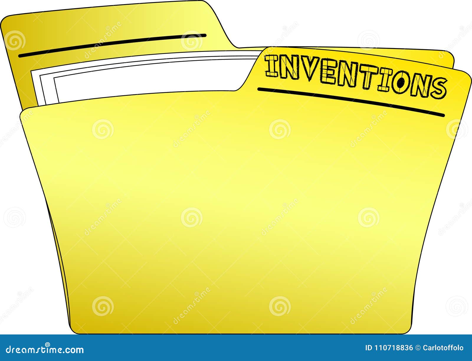 Icon Inventions Folder - Vector Stock Vector - Illustration of ...