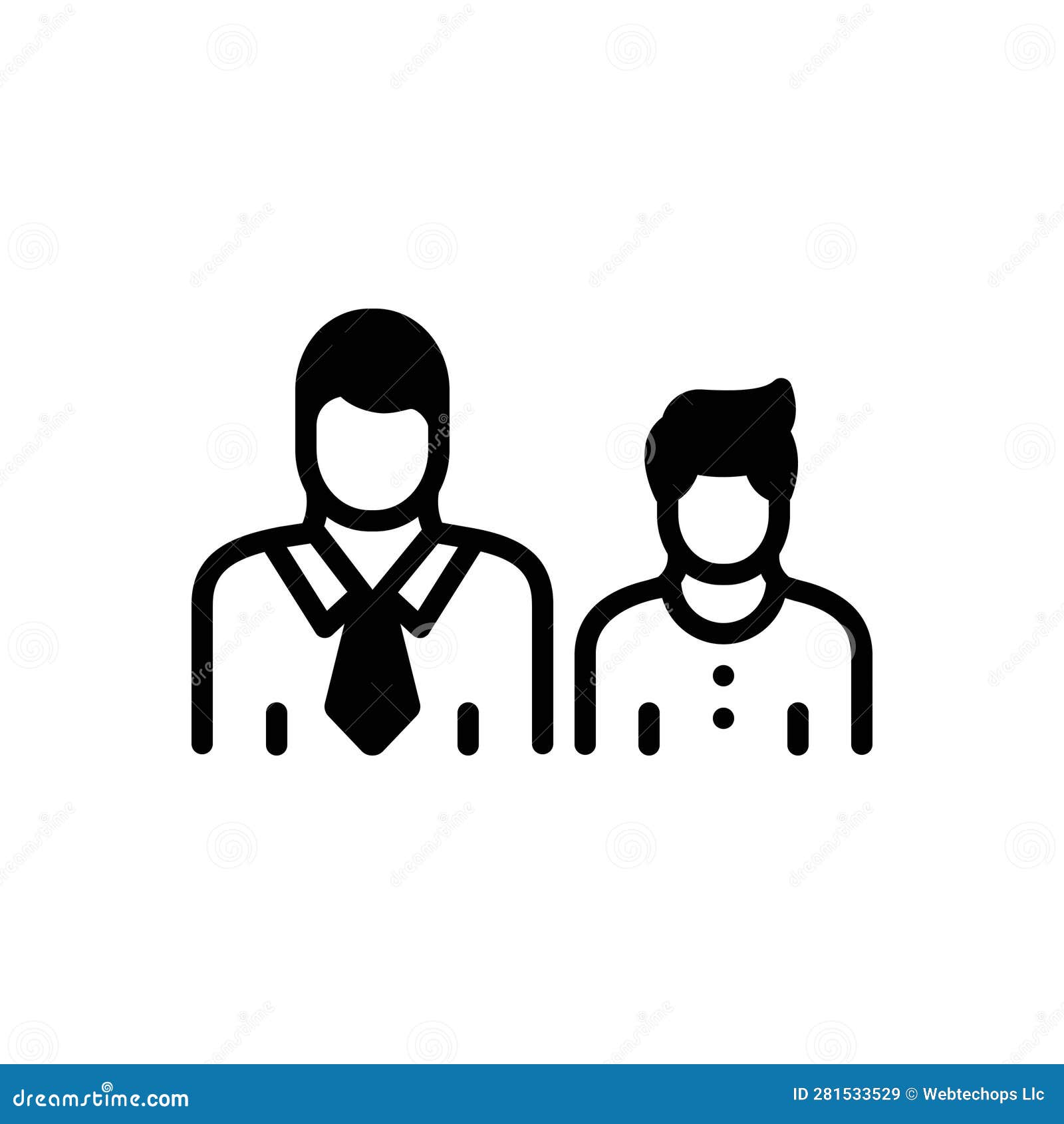 Black Solid Icon for Younger, Youthful and Junior Stock Vector ...