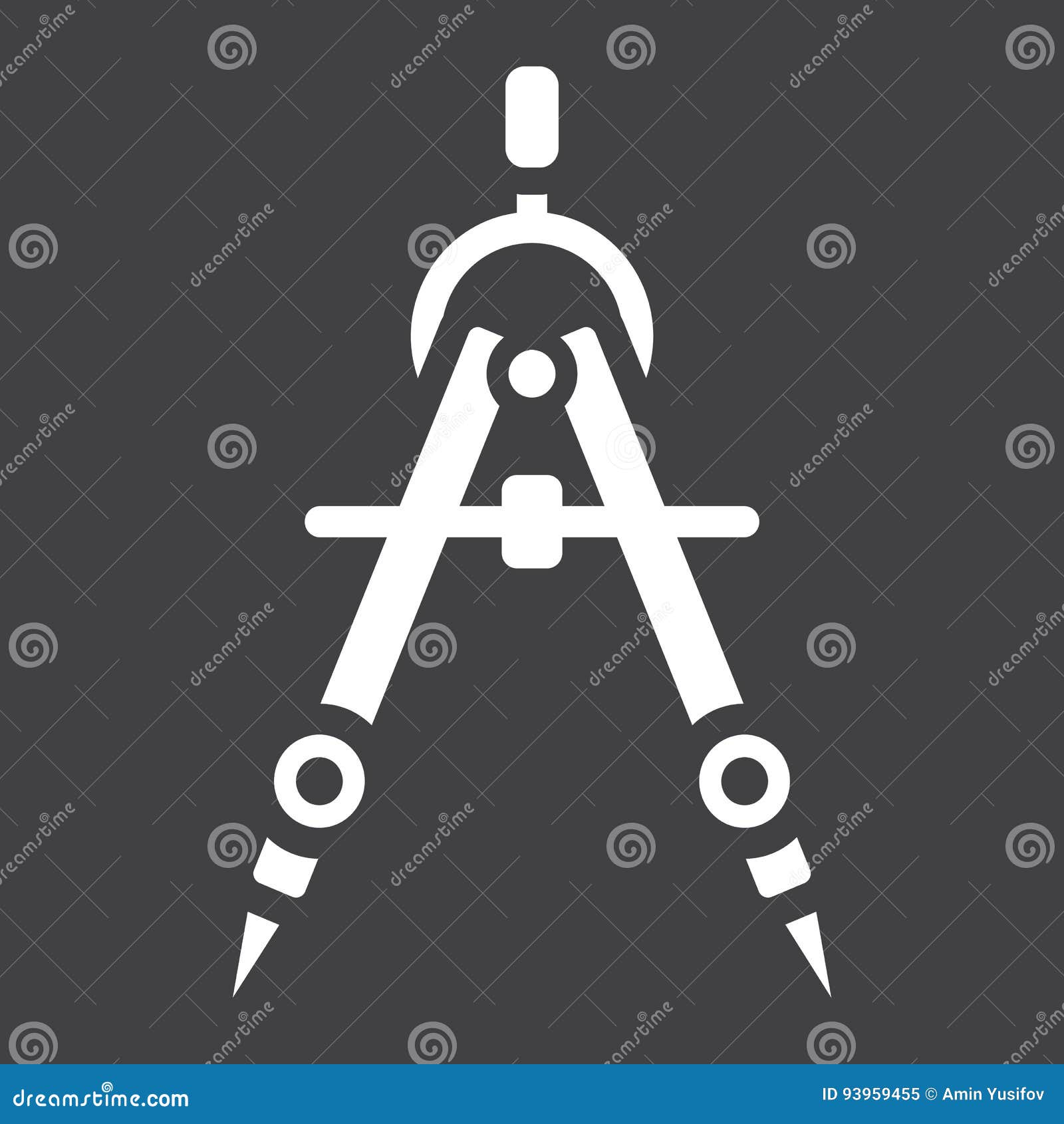 Icona, Architetto E La Geometria Solidi Del Divisore Illustrazione ...