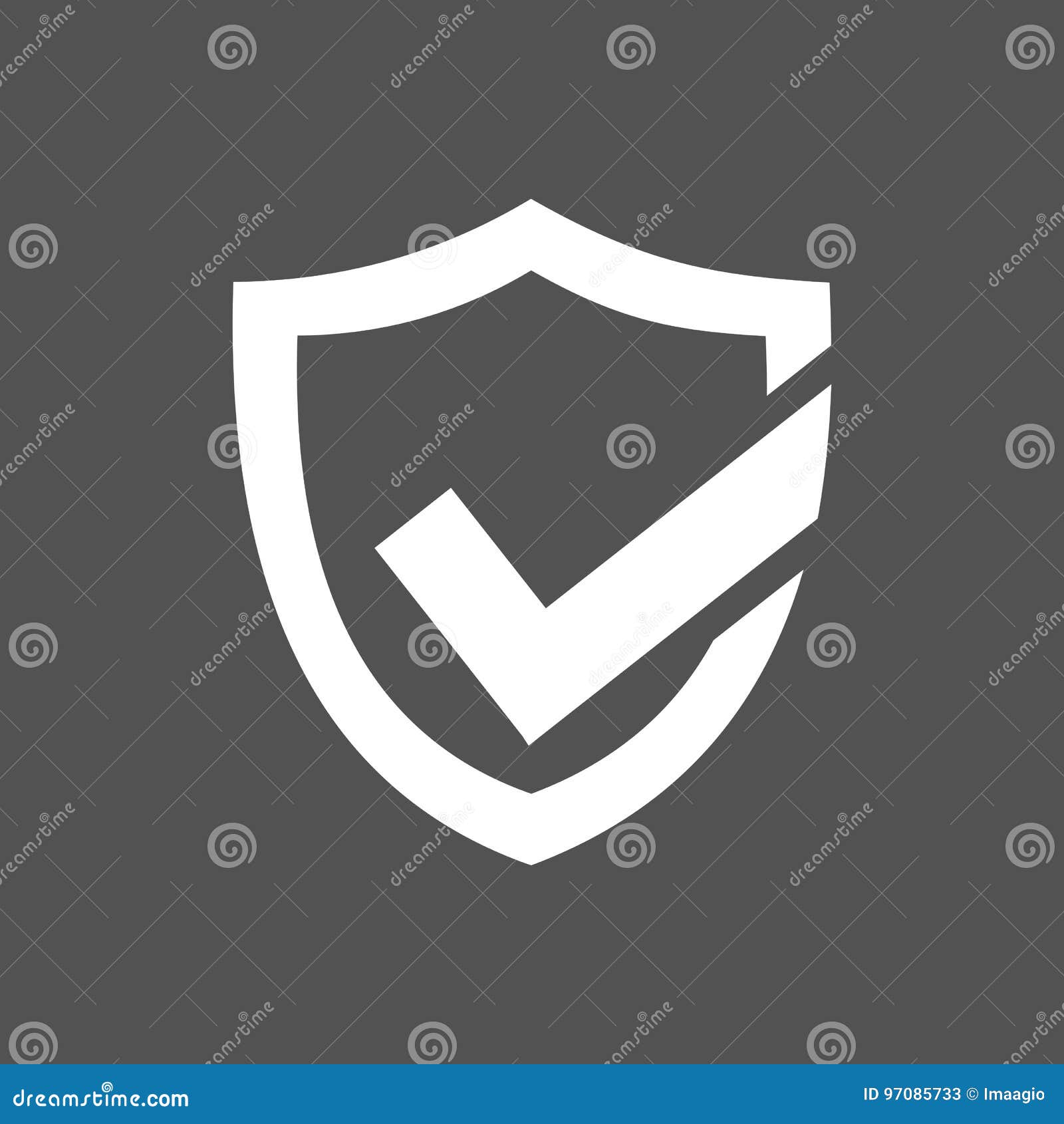 Icona Attiva Dello Schermo Di Protezione Illustrazione Vettoriale ...