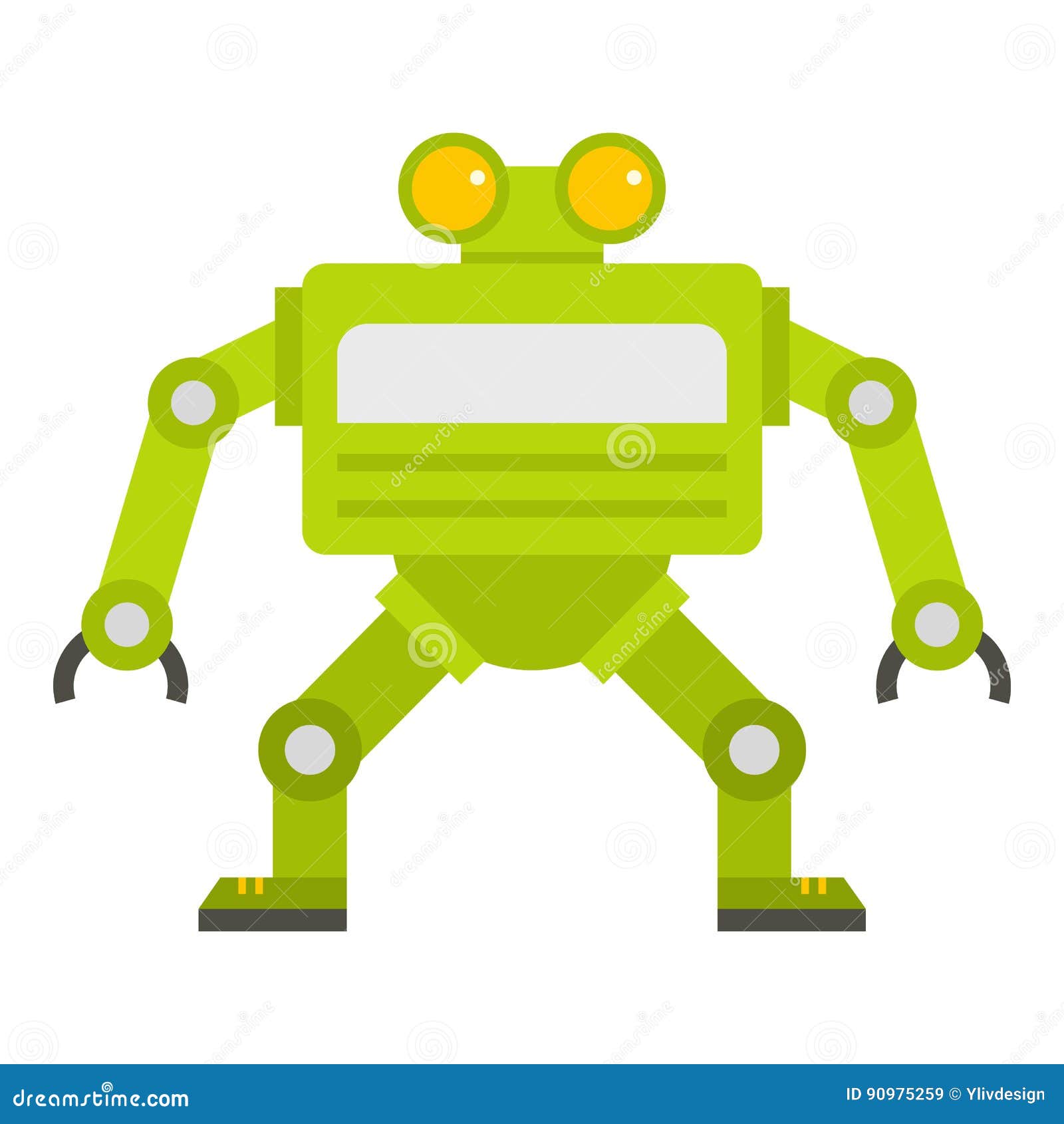Icona Automatica Verde Del Meccanismo Isolata Illustrazione Vettoriale ...