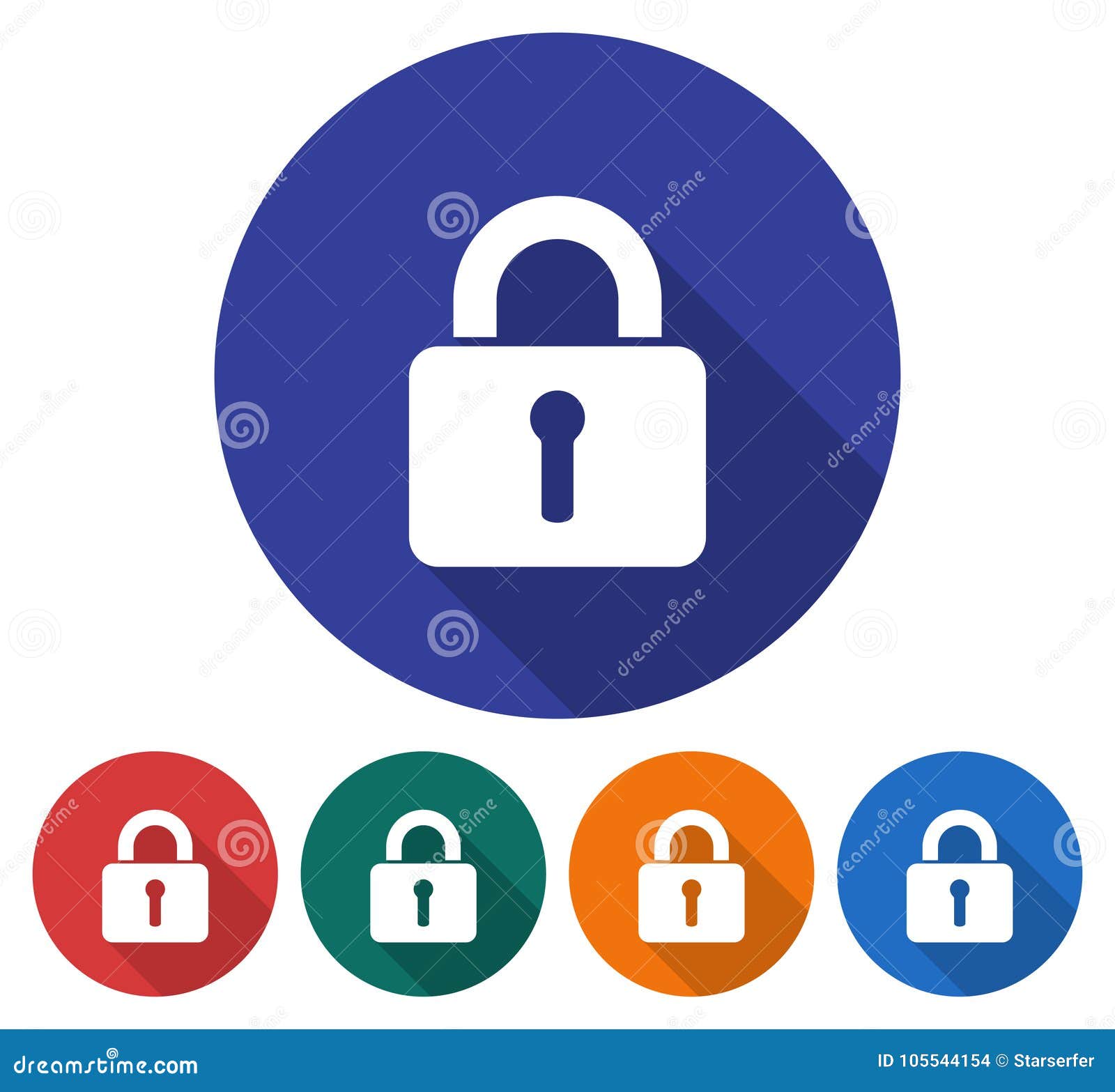 Icona Bloccata Del Lucchetto Illustrazione Vettoriale - Illustrazione ...