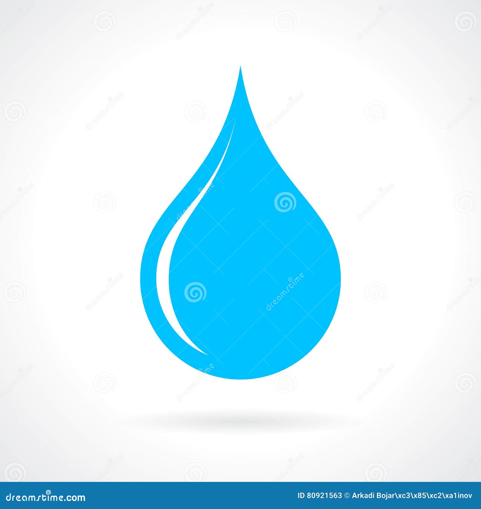 Icona Blu Della Goccia Di Acqua Illustrazione Vettoriale ...