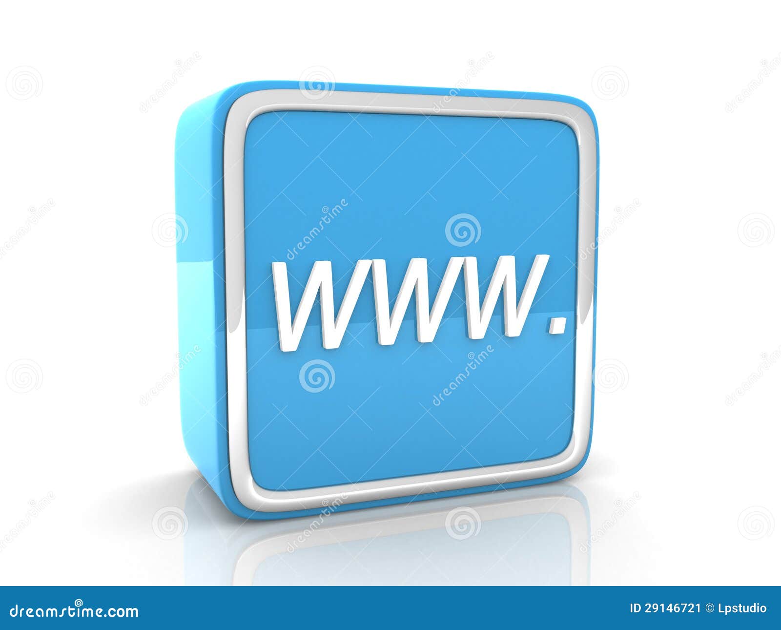 Icona blu di WWW illustrazione di stock. Illustrazione di colore - 29146721