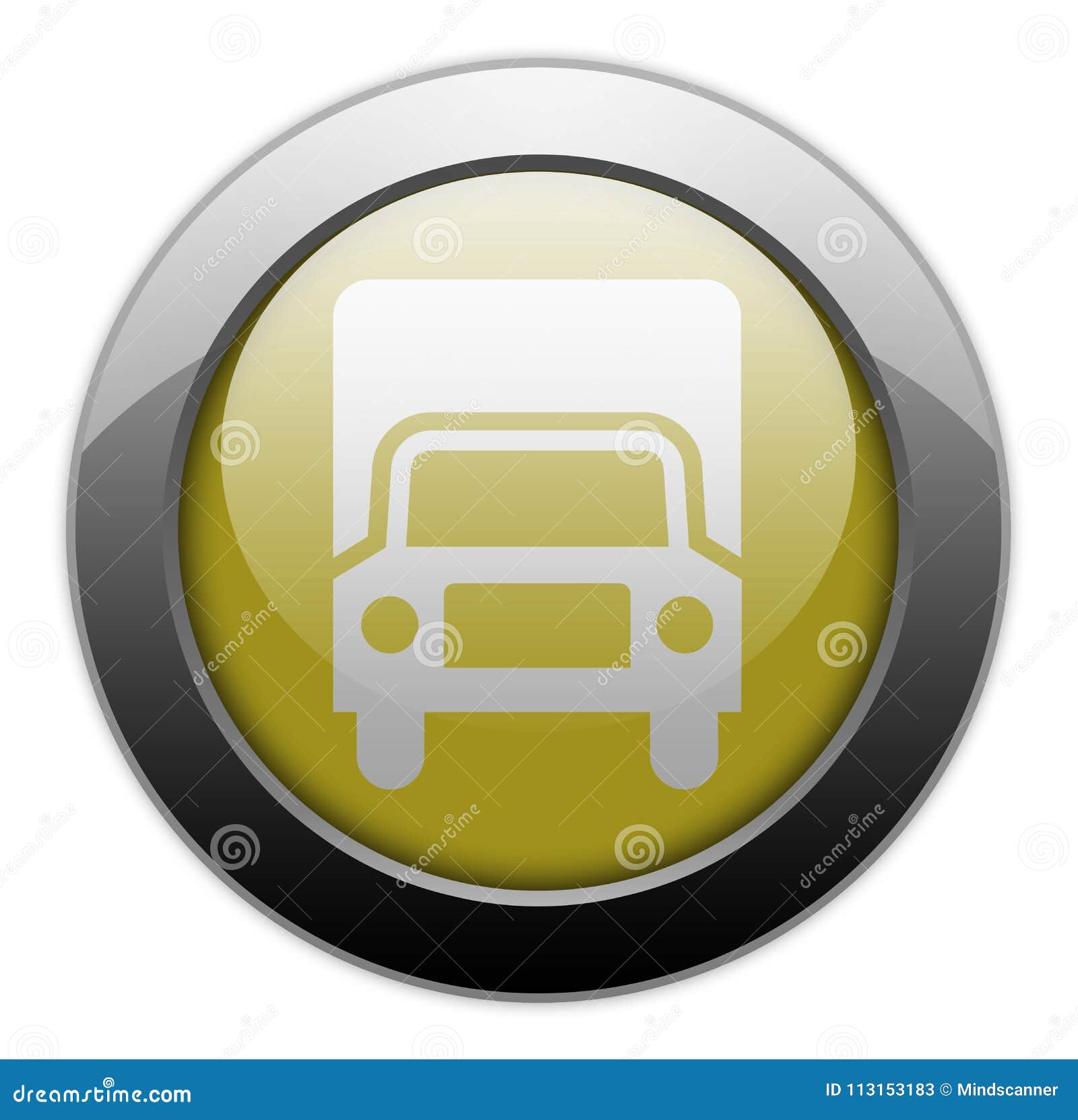 Icona, Bottone, Camion Del Pittogramma Illustrazione di Stock ...