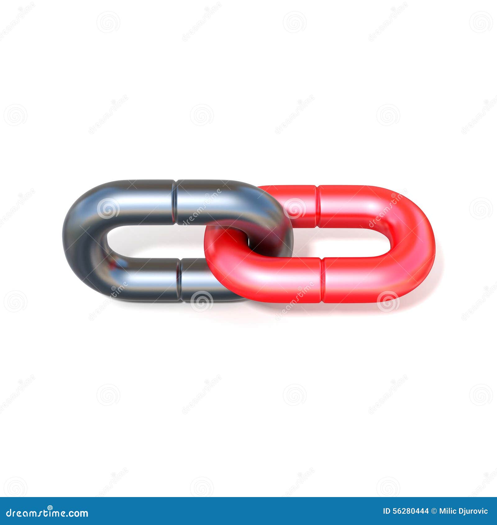 Icona a Catena Semplice Di Collegamento Illustrazione di Stock ...