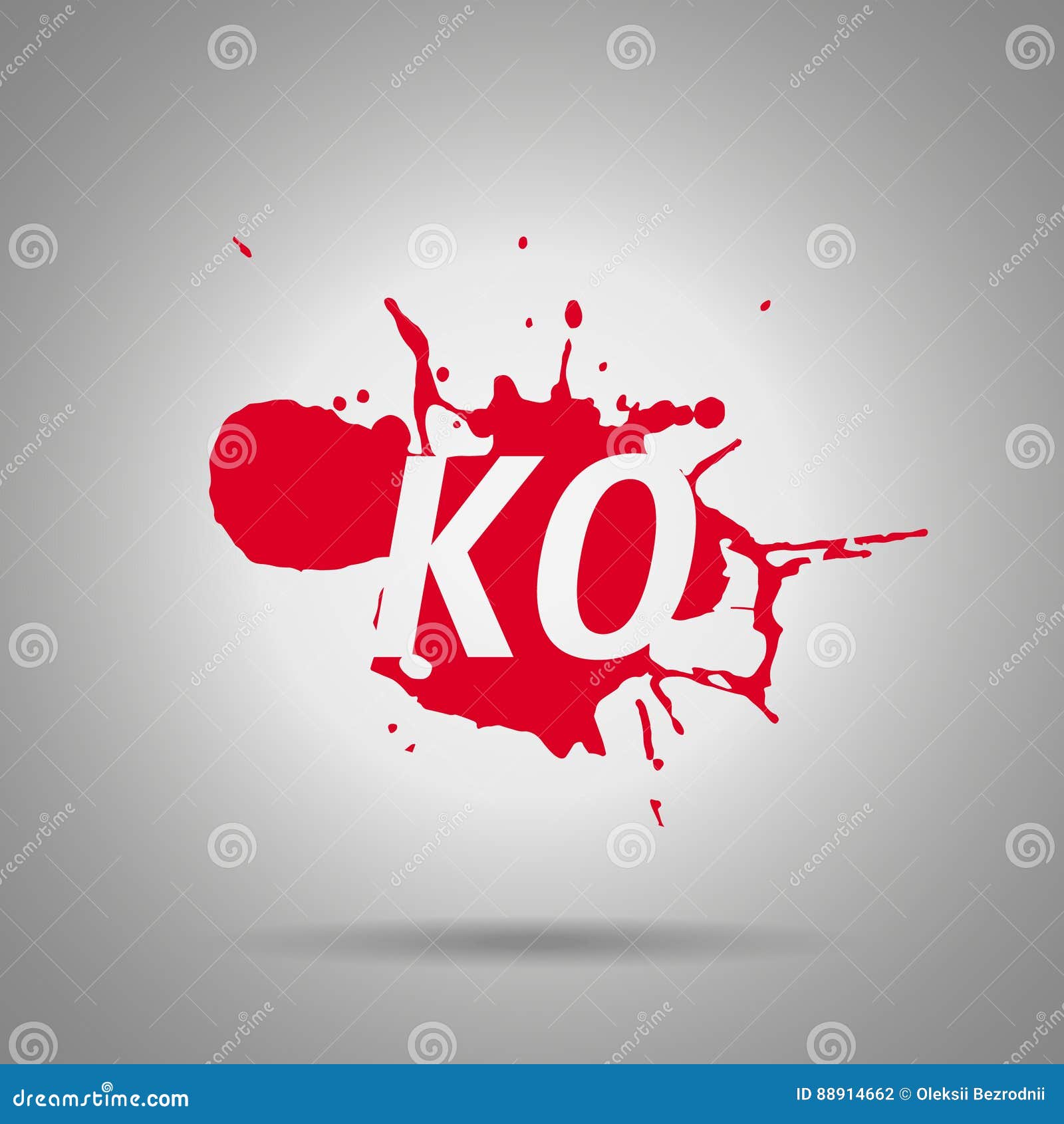 Icona Combinata Di Ko Di Fatalità Illustrazione Vettoriale ...