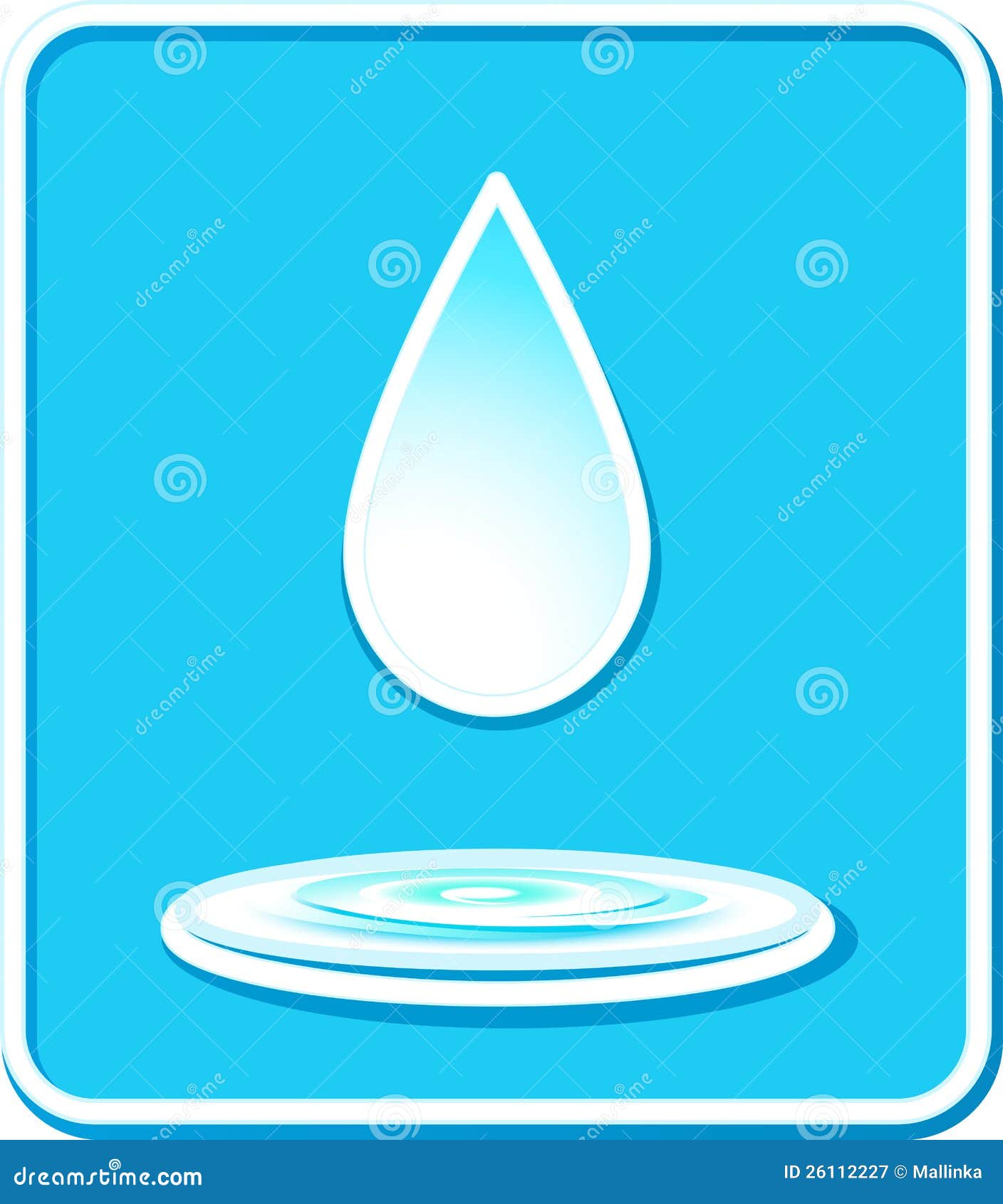 Icona Con Goccia E La Spruzzata Dell'acqua Illustrazione Vettoriale ...