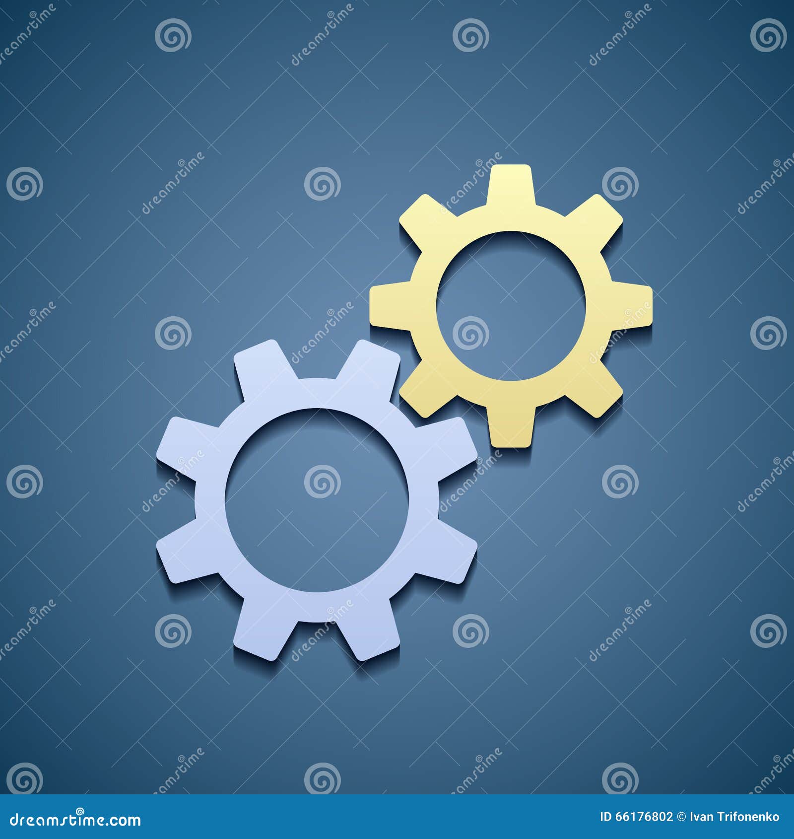 Icona degli ingranaggi illustrazione vettoriale. Illustrazione di ...