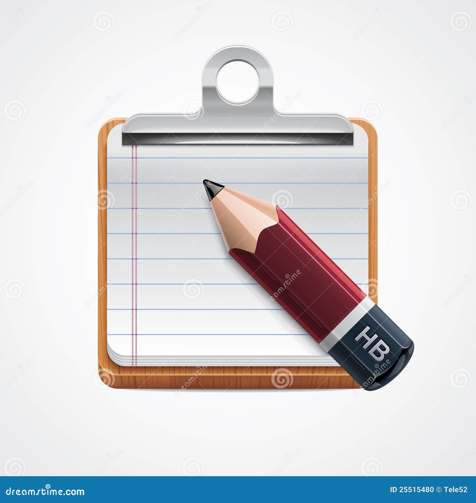 Icona Dei Appunti E Della Matita Di Vettore Illustrazione Vettoriale ...