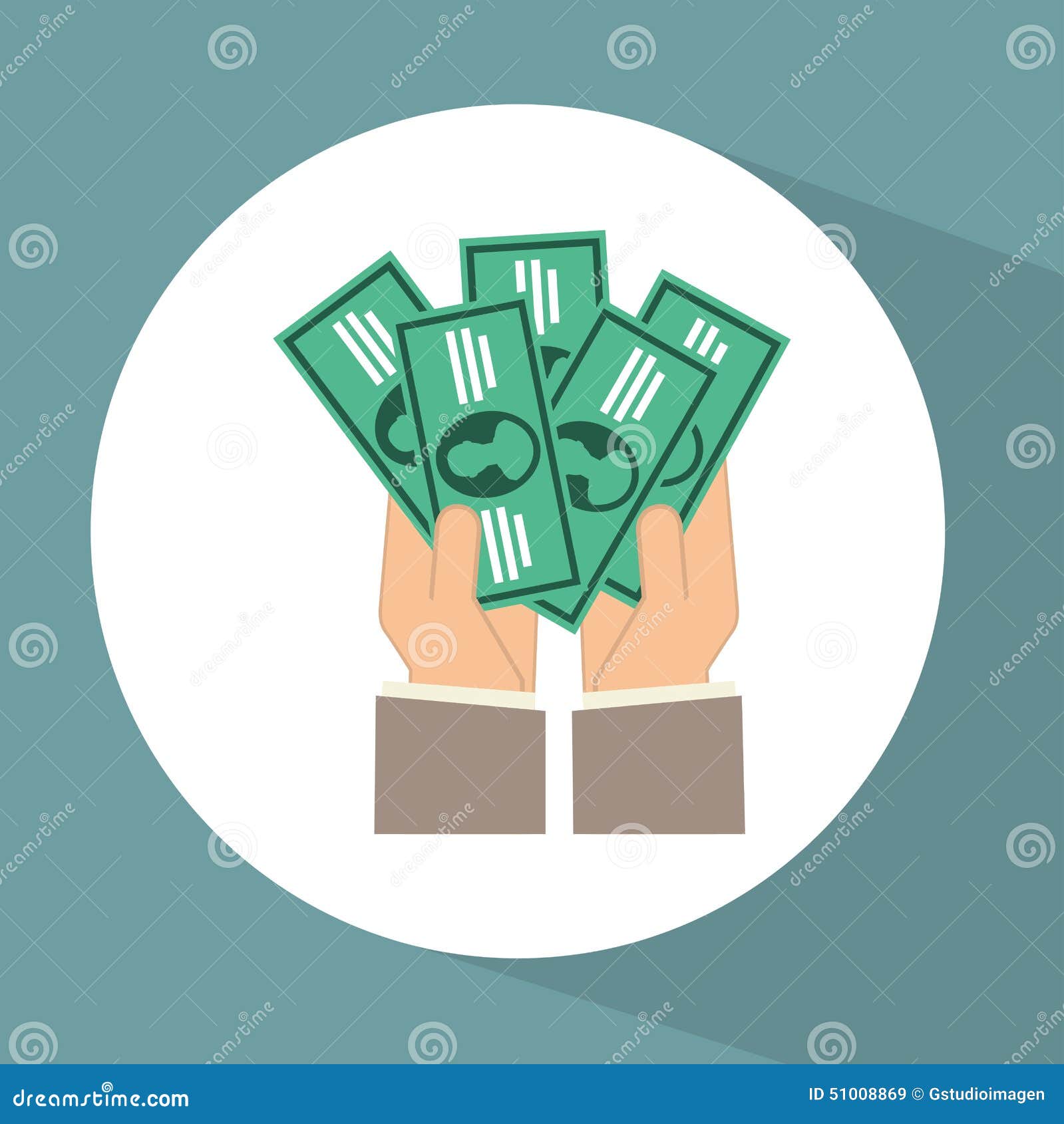 Icona dei soldi illustrazione vettoriale. Illustrazione di contanti ...
