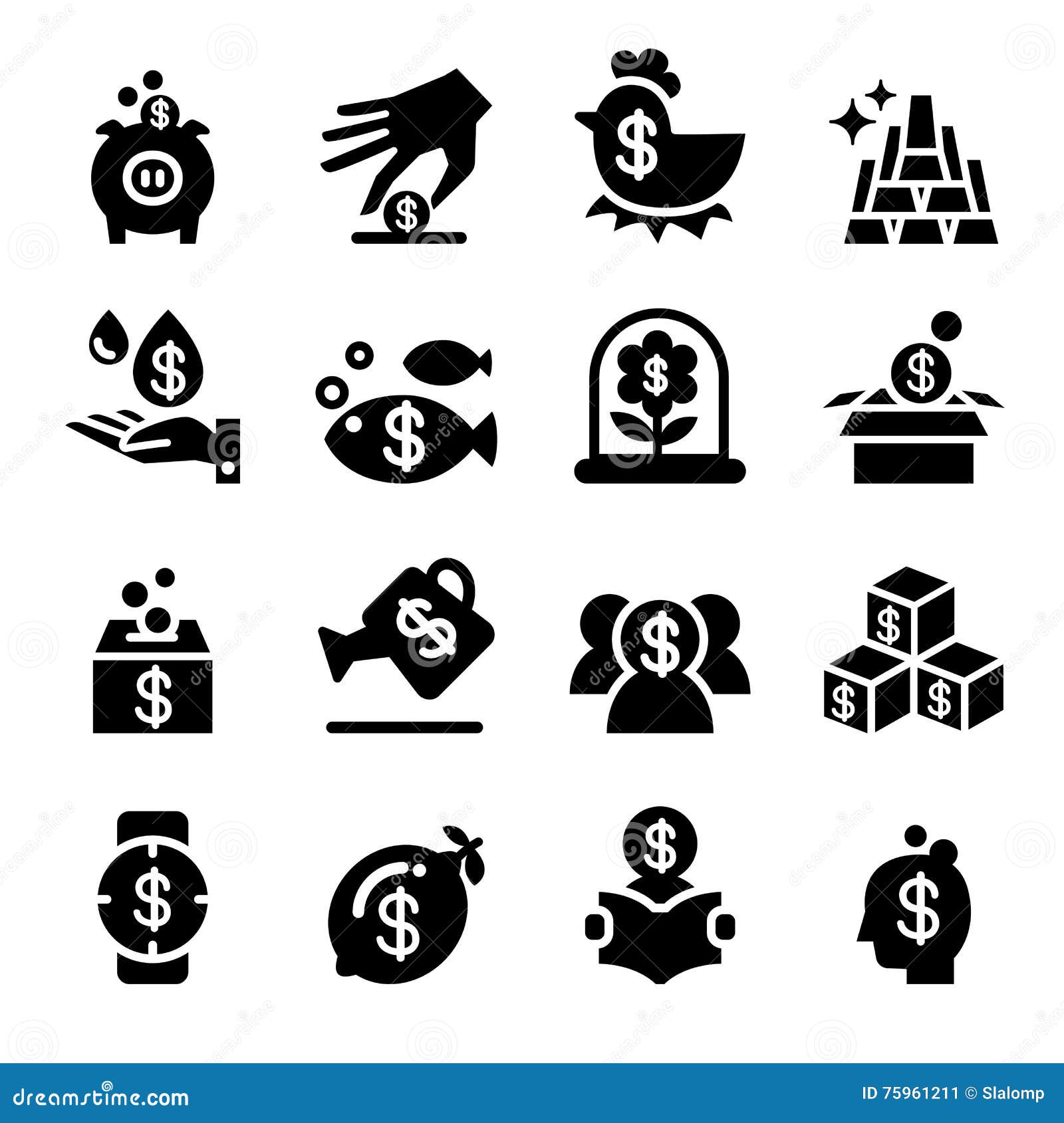 Icona Dei Soldi Di Risparmio Illustrazione Vettoriale - Illustrazione ...