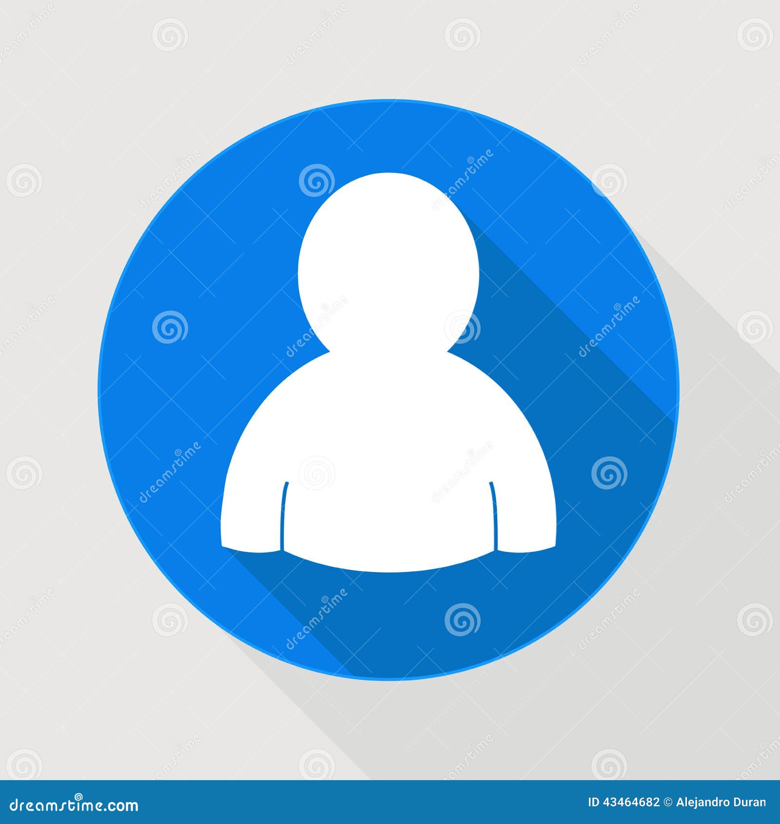 Icona del blu dell'utente illustrazione vettoriale. Illustrazione di ...