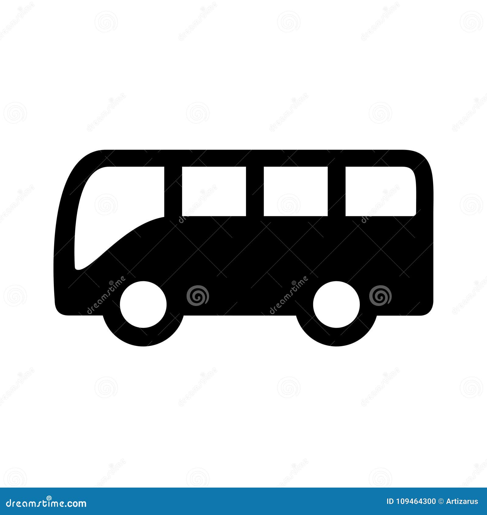 Icona del bus illustrazione vettoriale. Illustrazione di tasto - 109464300