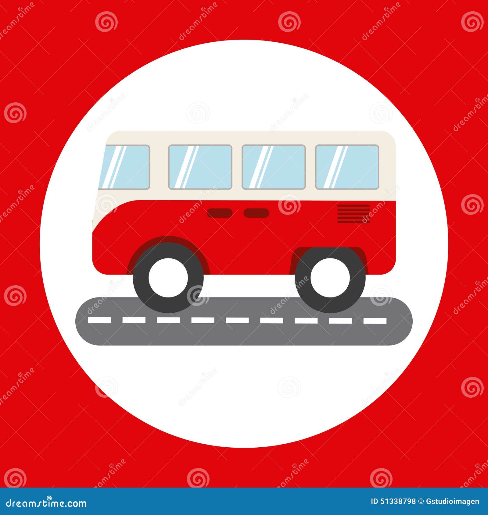 Icona del bus illustrazione vettoriale. Illustrazione di furgone - 51338798