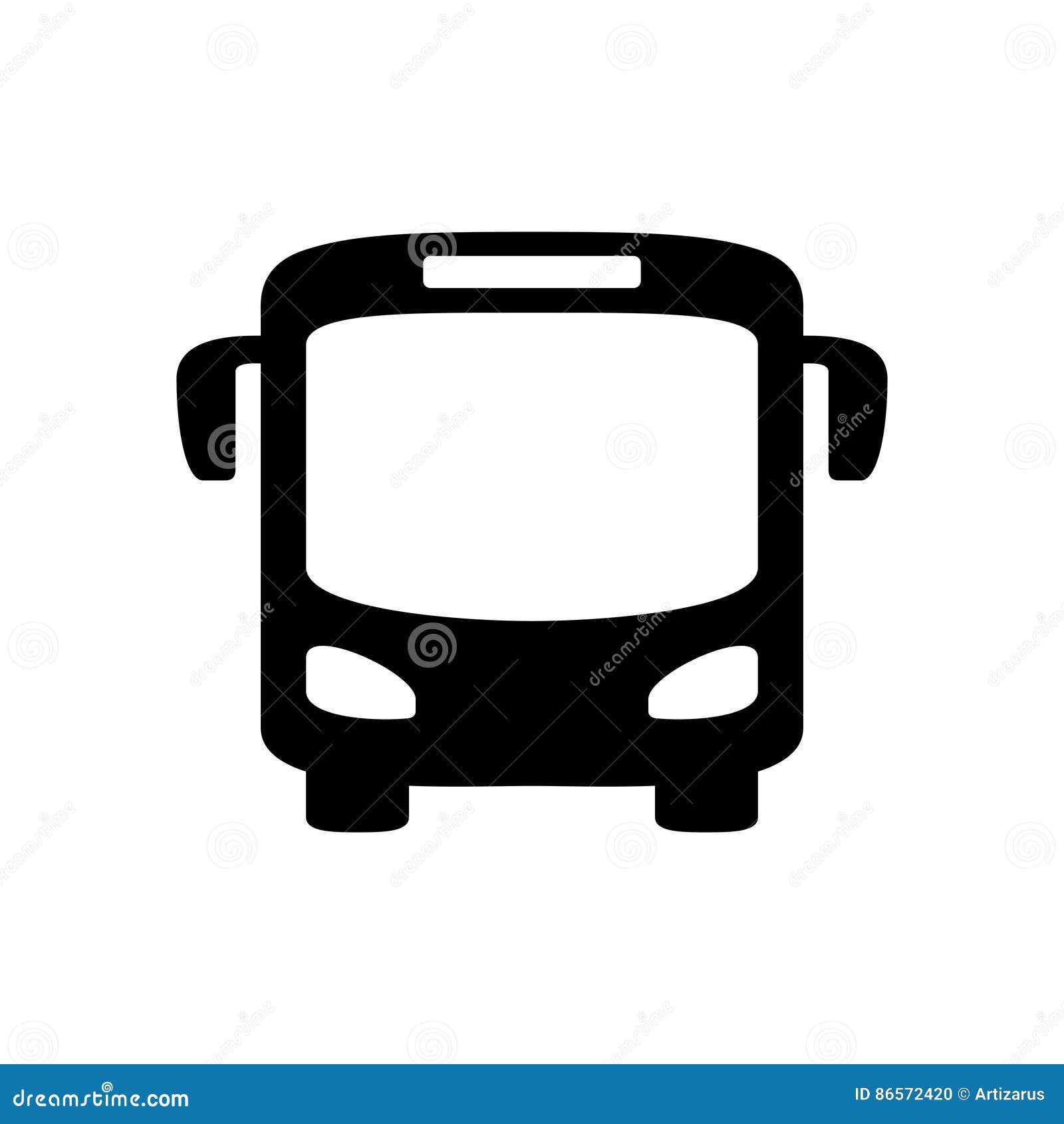 Icona del bus illustrazione vettoriale. Illustrazione di elemento ...